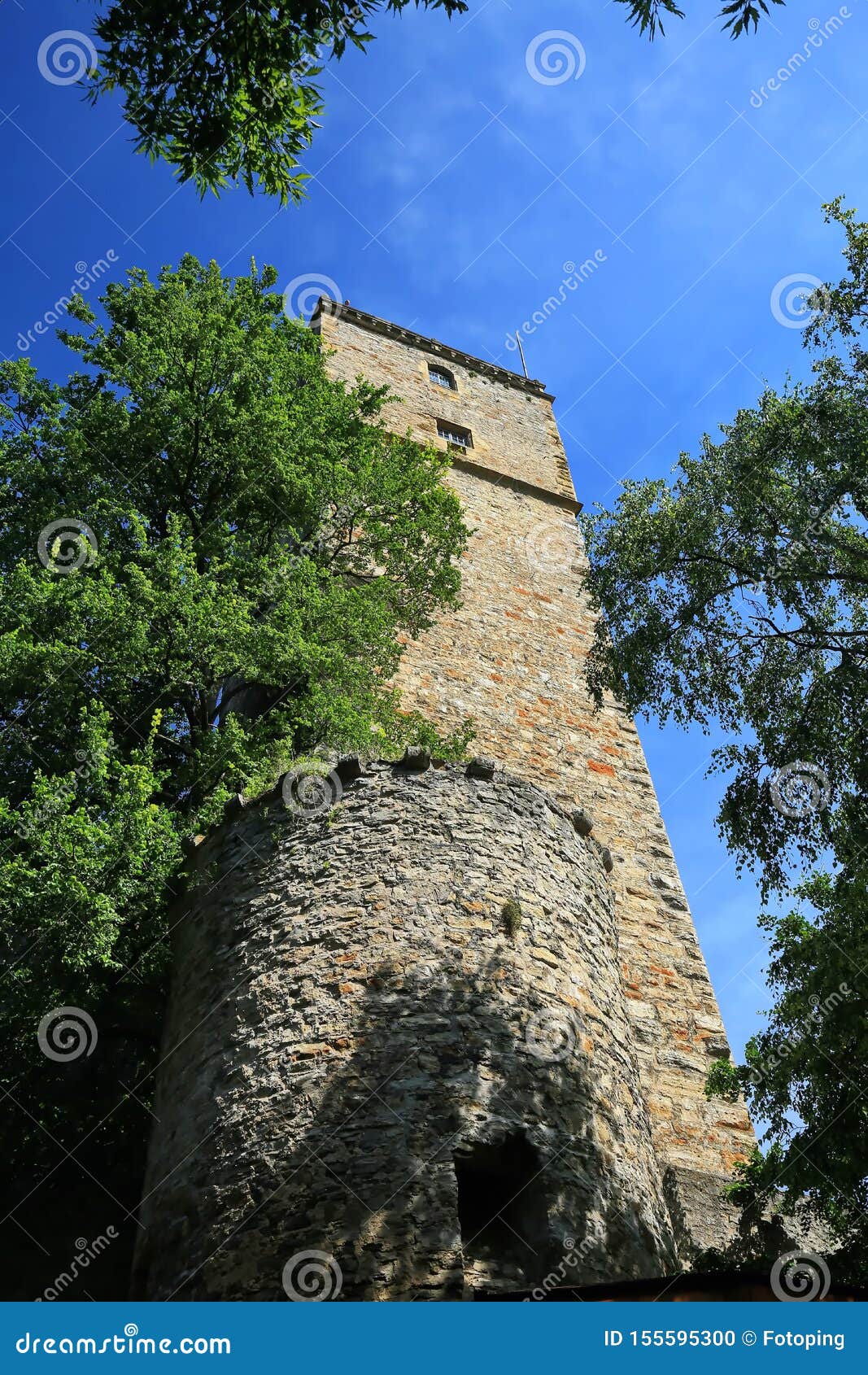 The Burg Guttenberg is a Castle in Germany Stock Photo - Image of ...