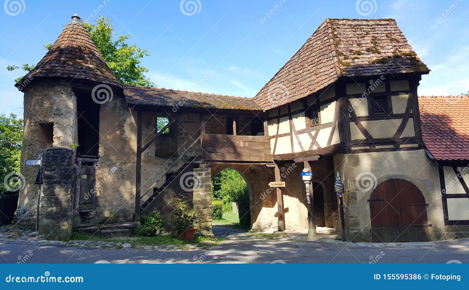 The Burg Guttenberg is a Castle in Germany Stock Photo - Image of ...