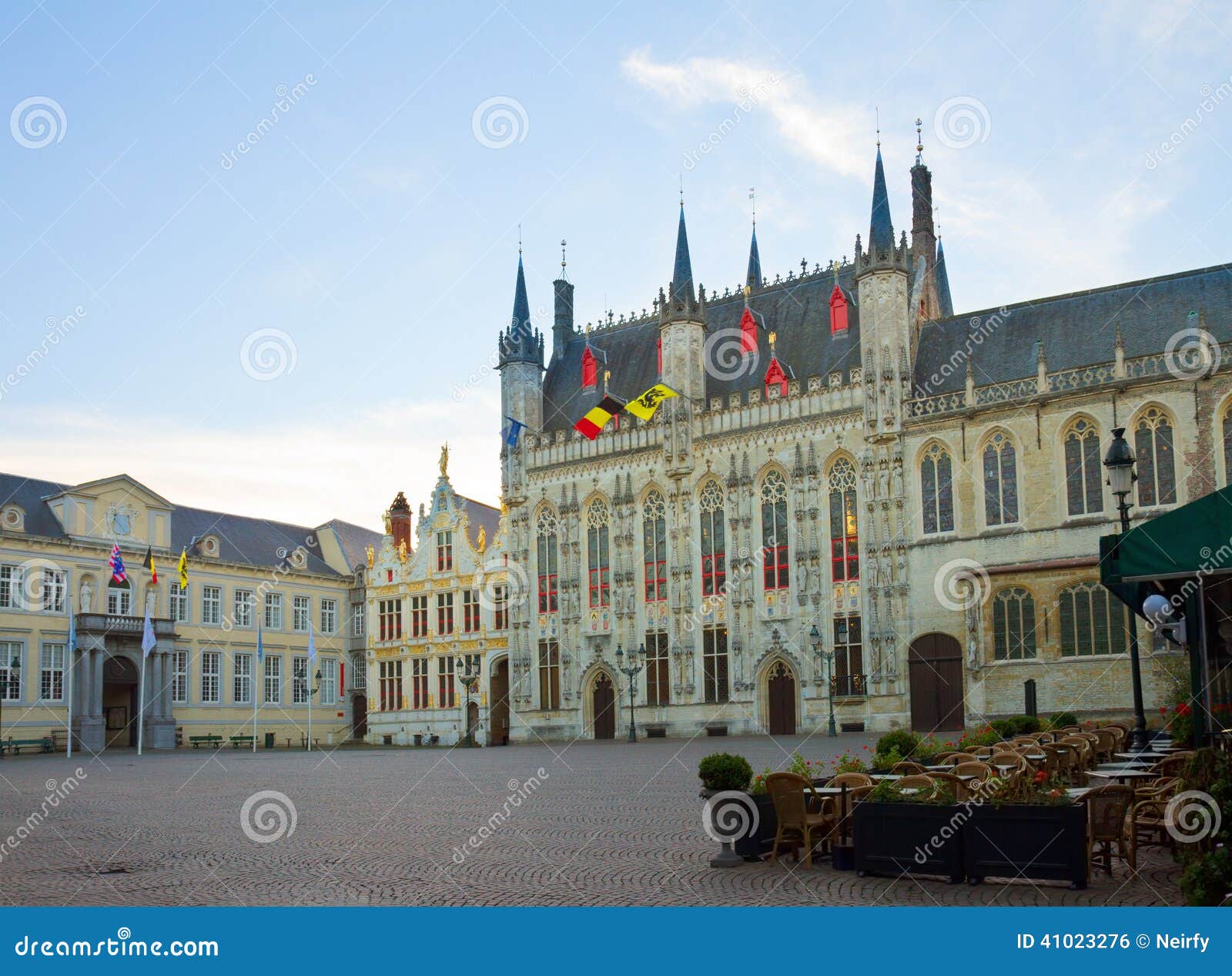 Burg Square, Bruges stock photo. Image of landmark, horizontal - 41023276