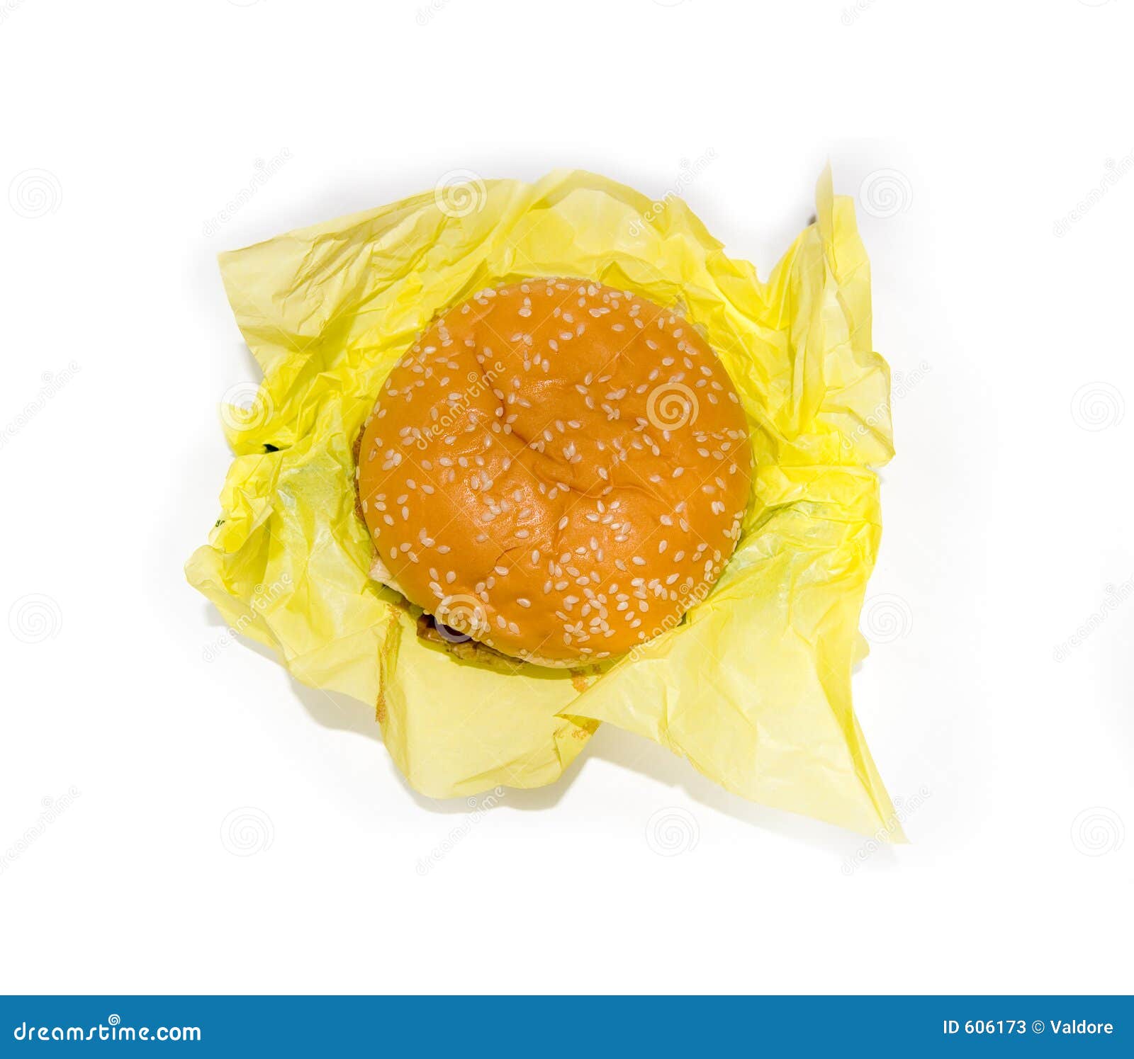 Burger stock image. Image of fryer, greasy, grease, bread - 606173