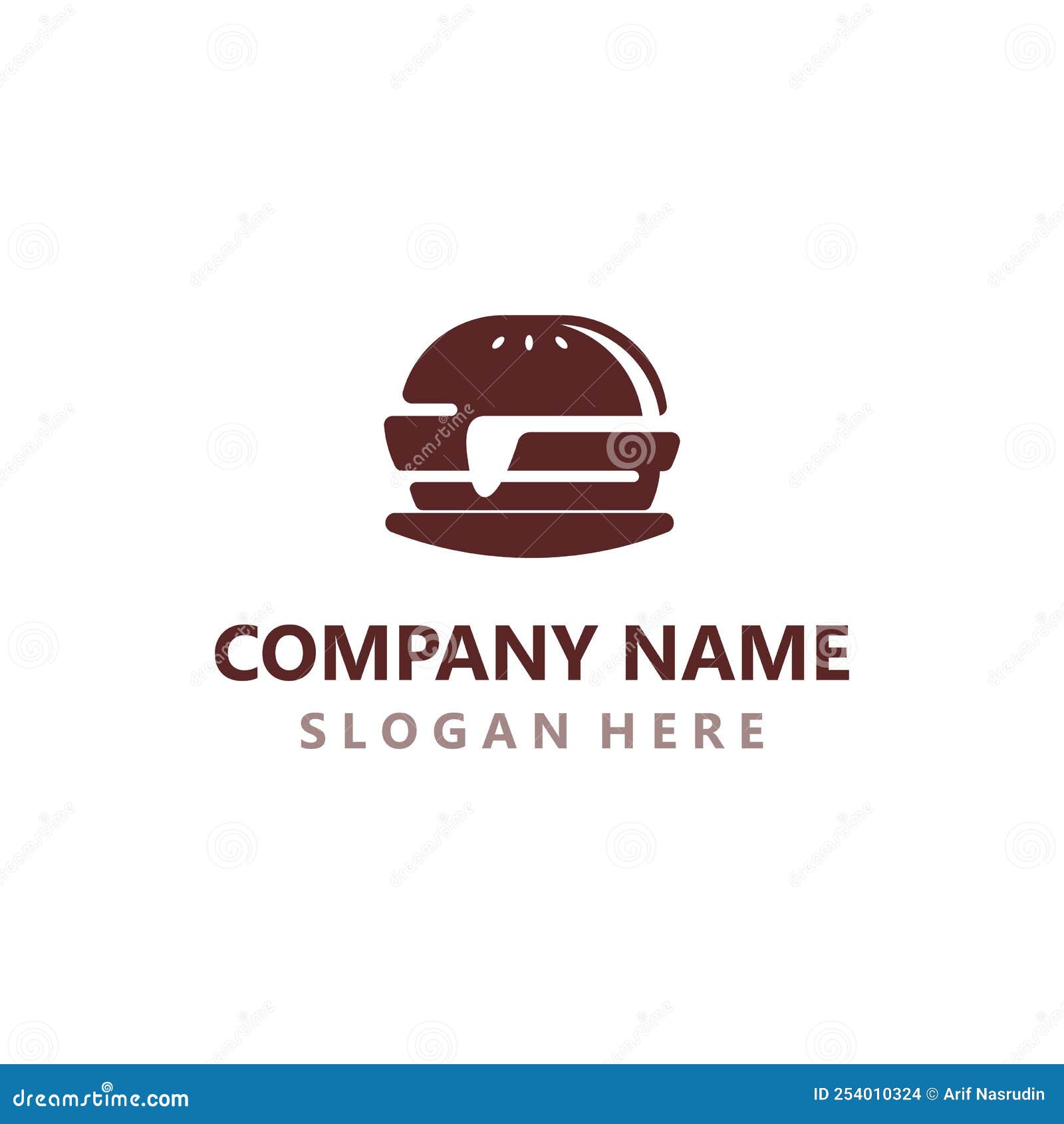 Burger Beef Logo Design Restaurant Template Vector Image Stock ...