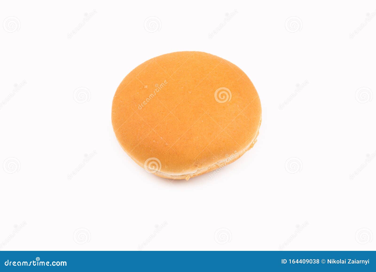 Burger Bread Isolated on White Background Stock Photo - Image of food ...