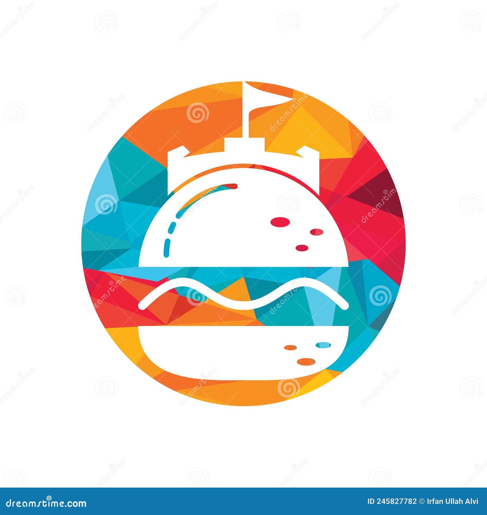 Burger Castle Vector Logo Design. Fort Burgher Logo Design ...