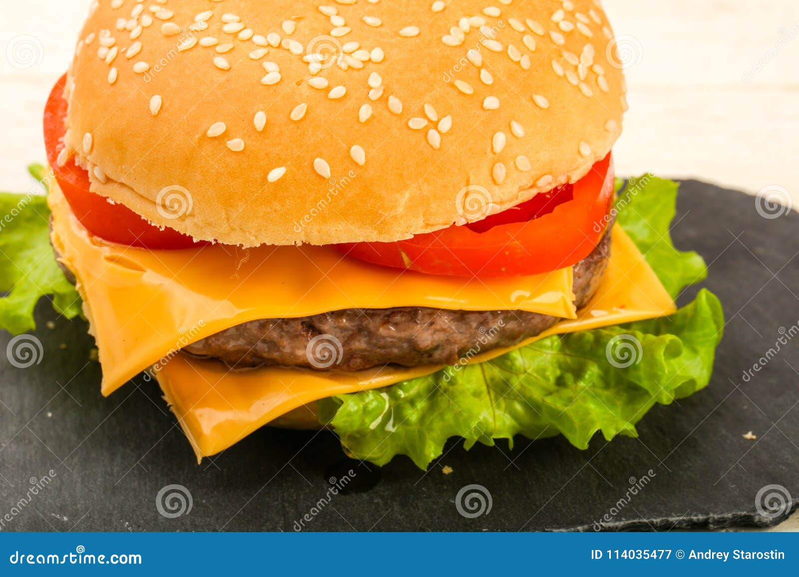 Burger with cheese stock image. Image of food, gourmet - 114035477