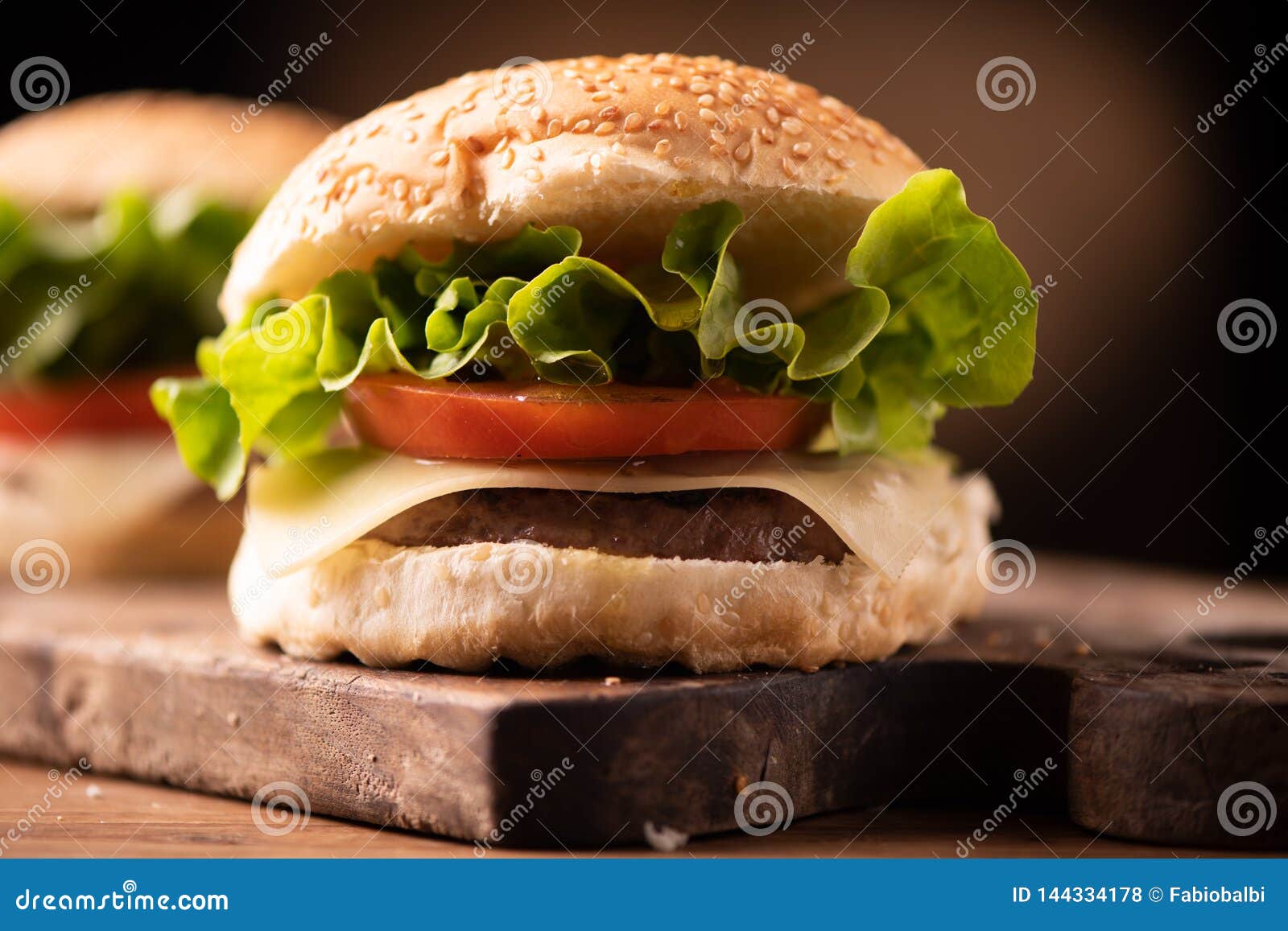 Burger with cheese stock photo. Image of vegetables - 144334178