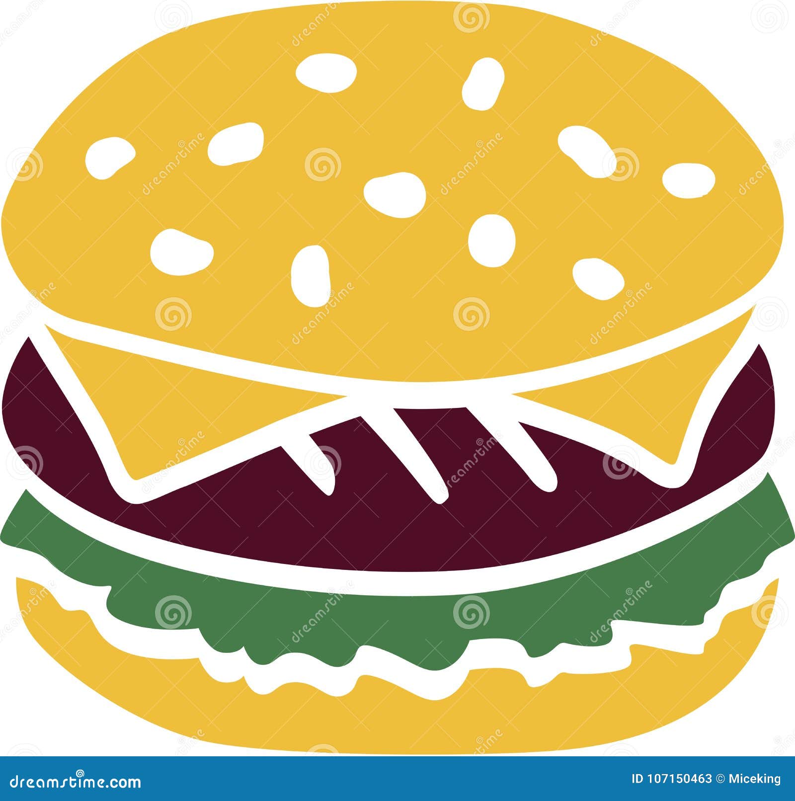 Burger Cheeseburger vector stock illustration. Illustration of ...