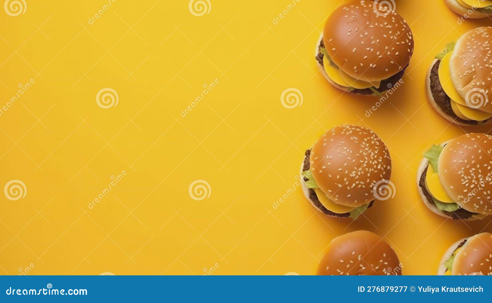 Frame With Cheeseburgers, Pizza And French Fries Royalty-Free Stock ...