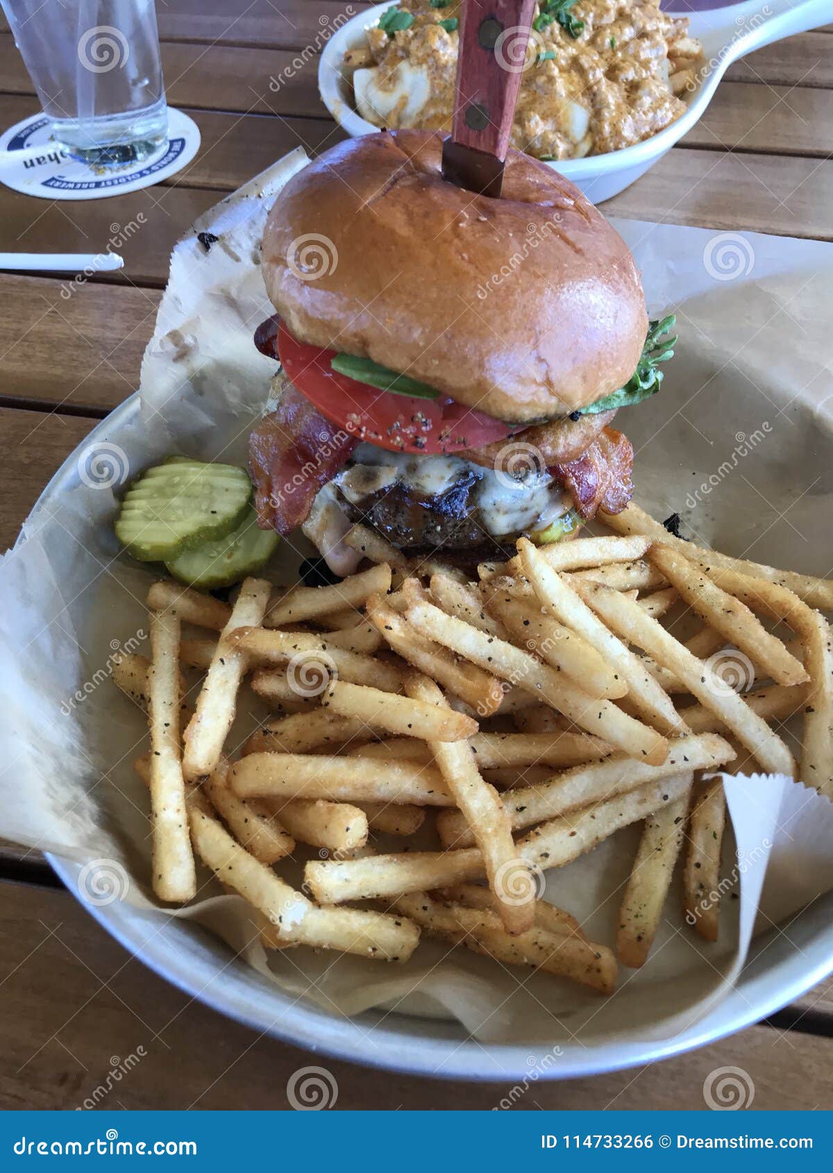 Burger stock photo. Image of beer, burger, hopcat, food - 114733266