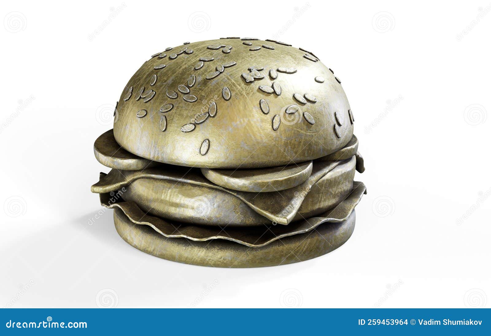 Burger with Crown Isolated. 3d Rendering Stock Illustration ... Burger with Crown Isolated. 3d Rendering Stock Illustration ...