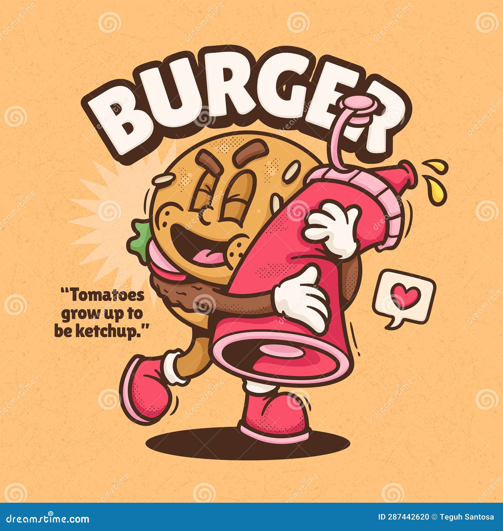Burger Cute Emoji Stickers Set . Humanized Character With Different ...