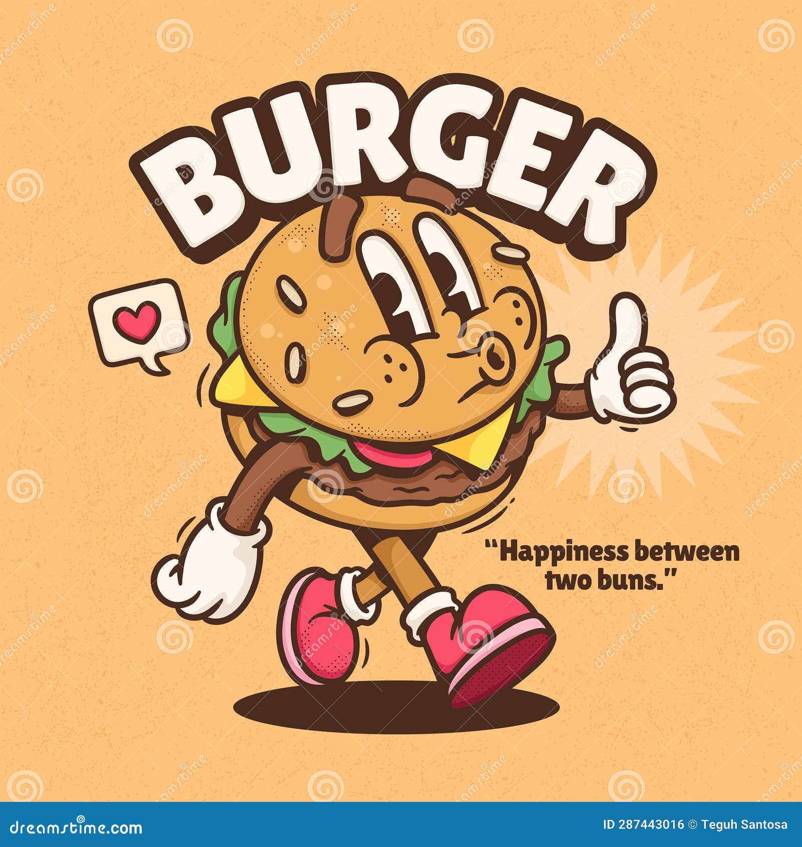 Burger Cute Emoji Stickers Set . Humanized Character With Different ...