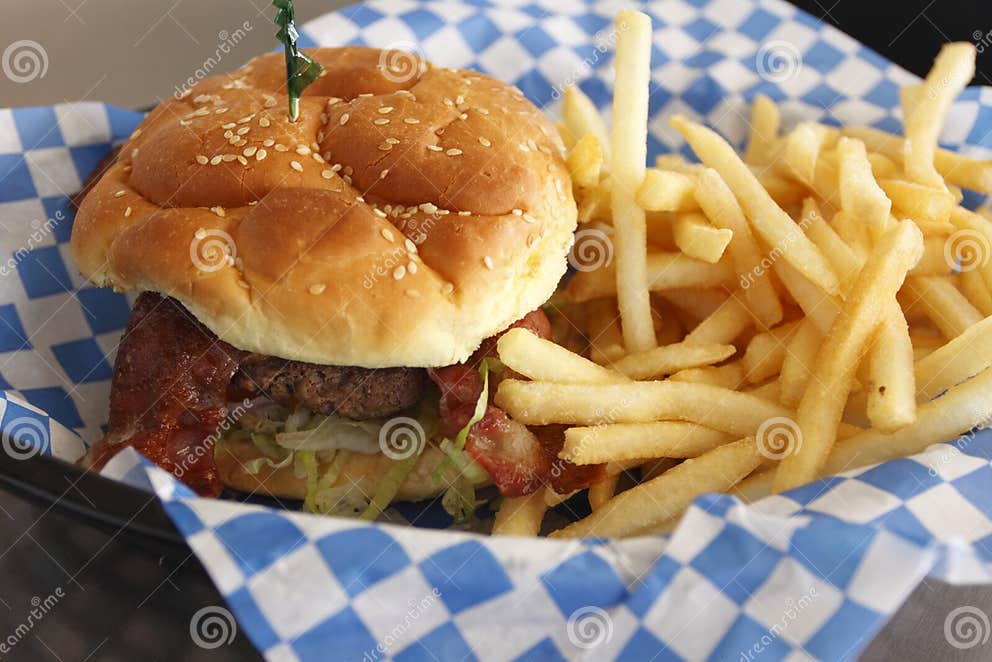 Burger at diner stock image. Image of meat, restaurant - 21124297