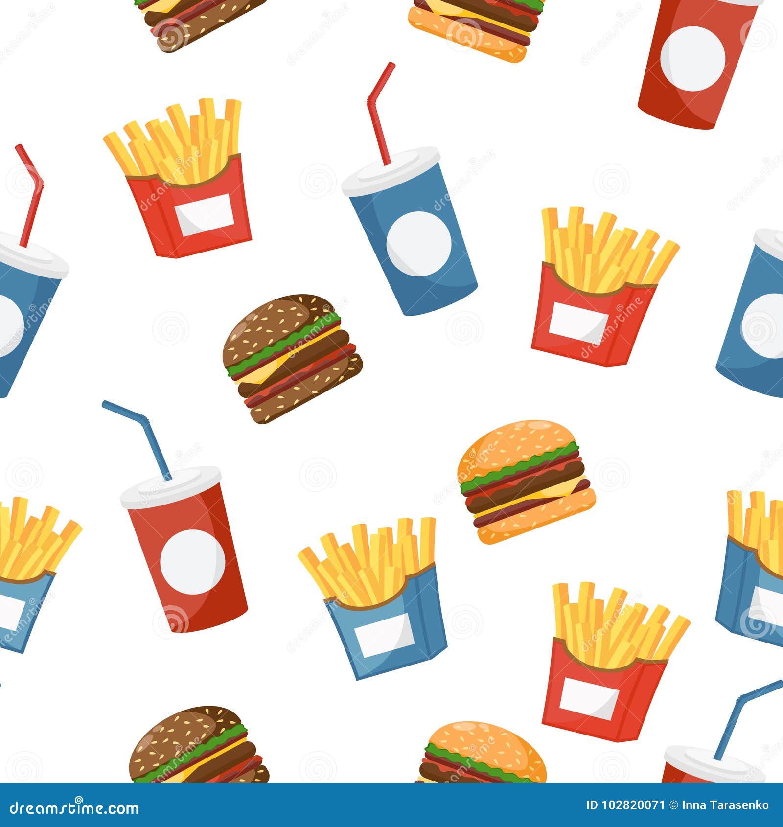 Hamburger And Fries Wallpaper