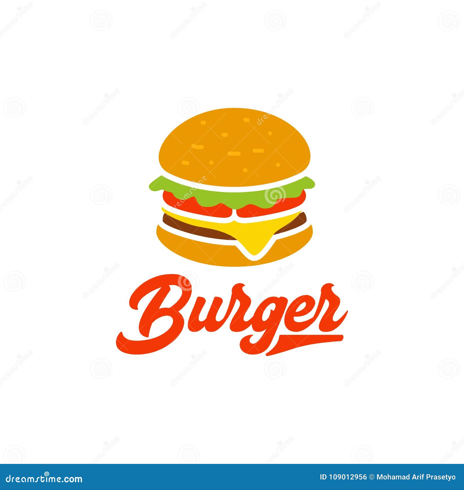Logotype Burger Vector Logo Template Stock Illustration - Illustration ...