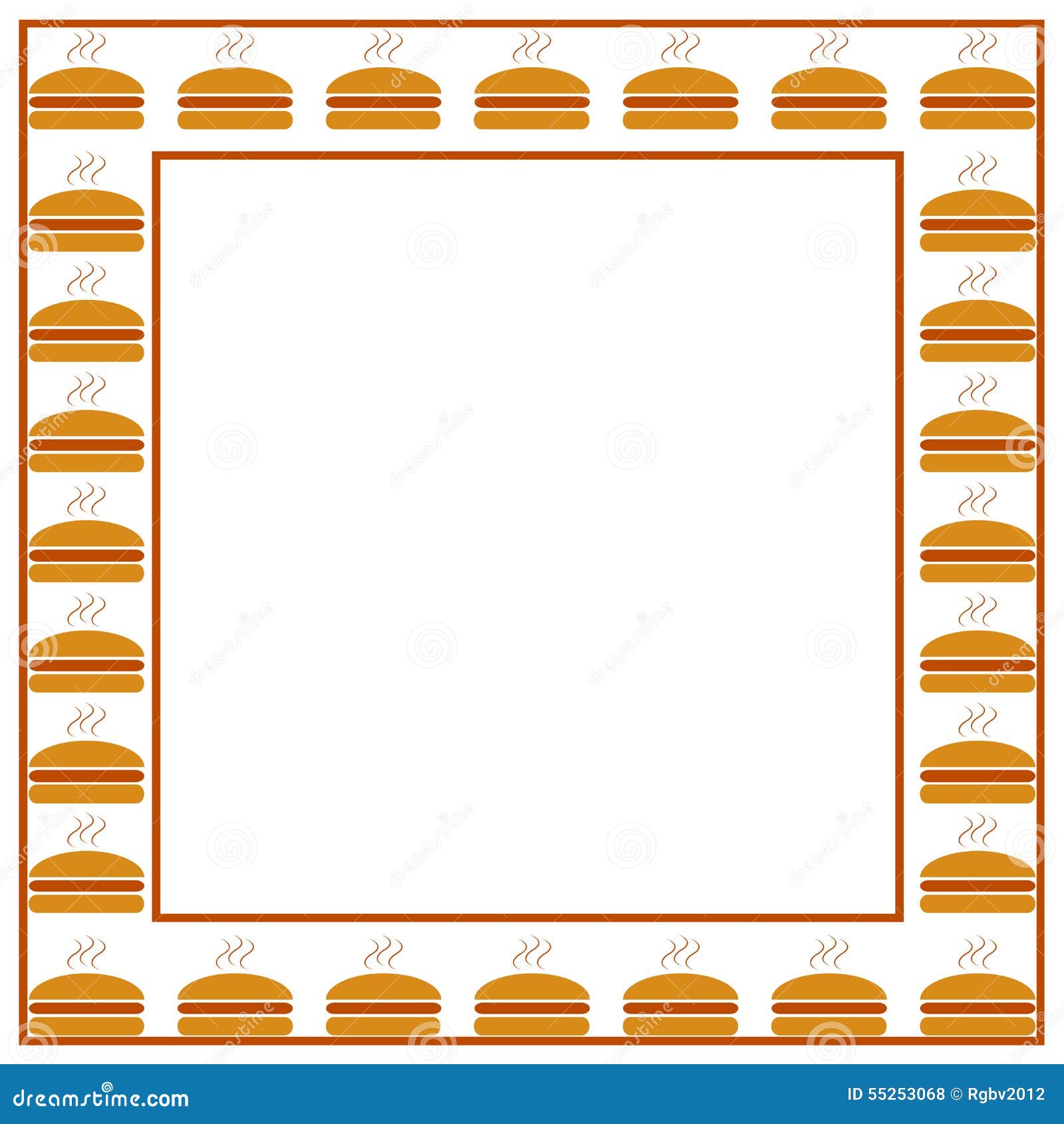 Burger frame stock vector. Illustration of background - 55253068