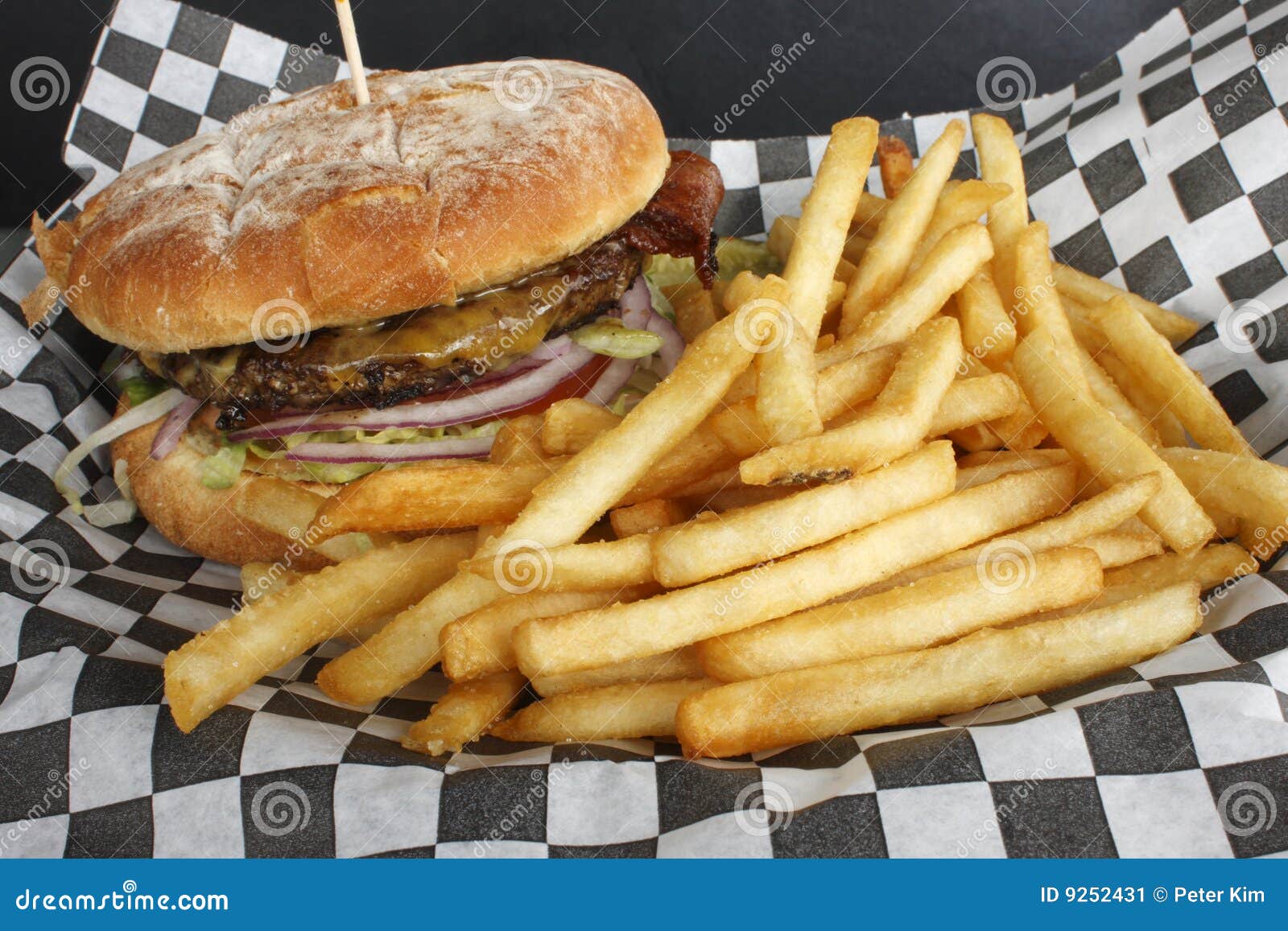 Burger And Fries Stock Image - Image: 9252431