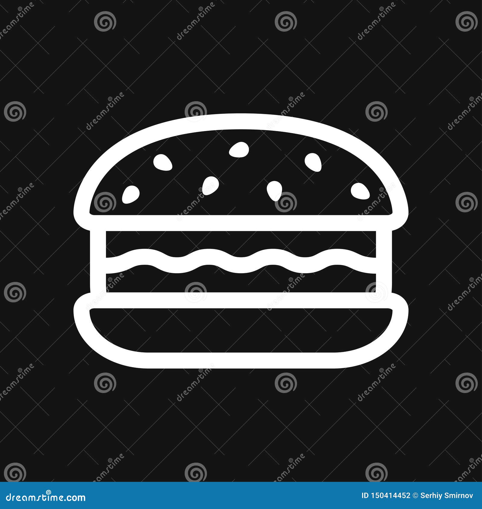 Burger Icon Vector of Fast Food Set for UI and UX, Website or Mobile ...