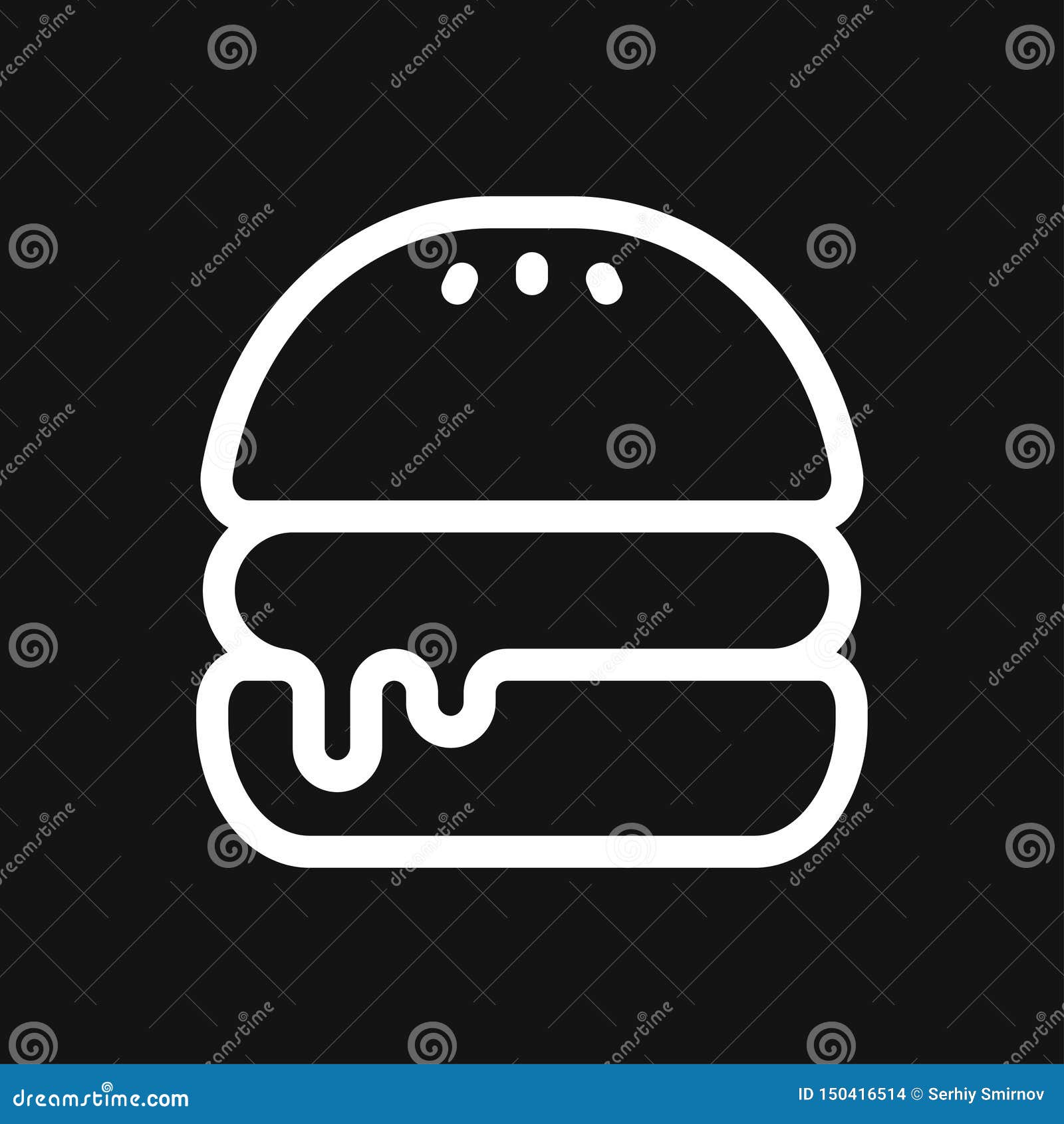 Burger Icon Vector of Fast Food Set for UI and UX, Website or Mobile ...