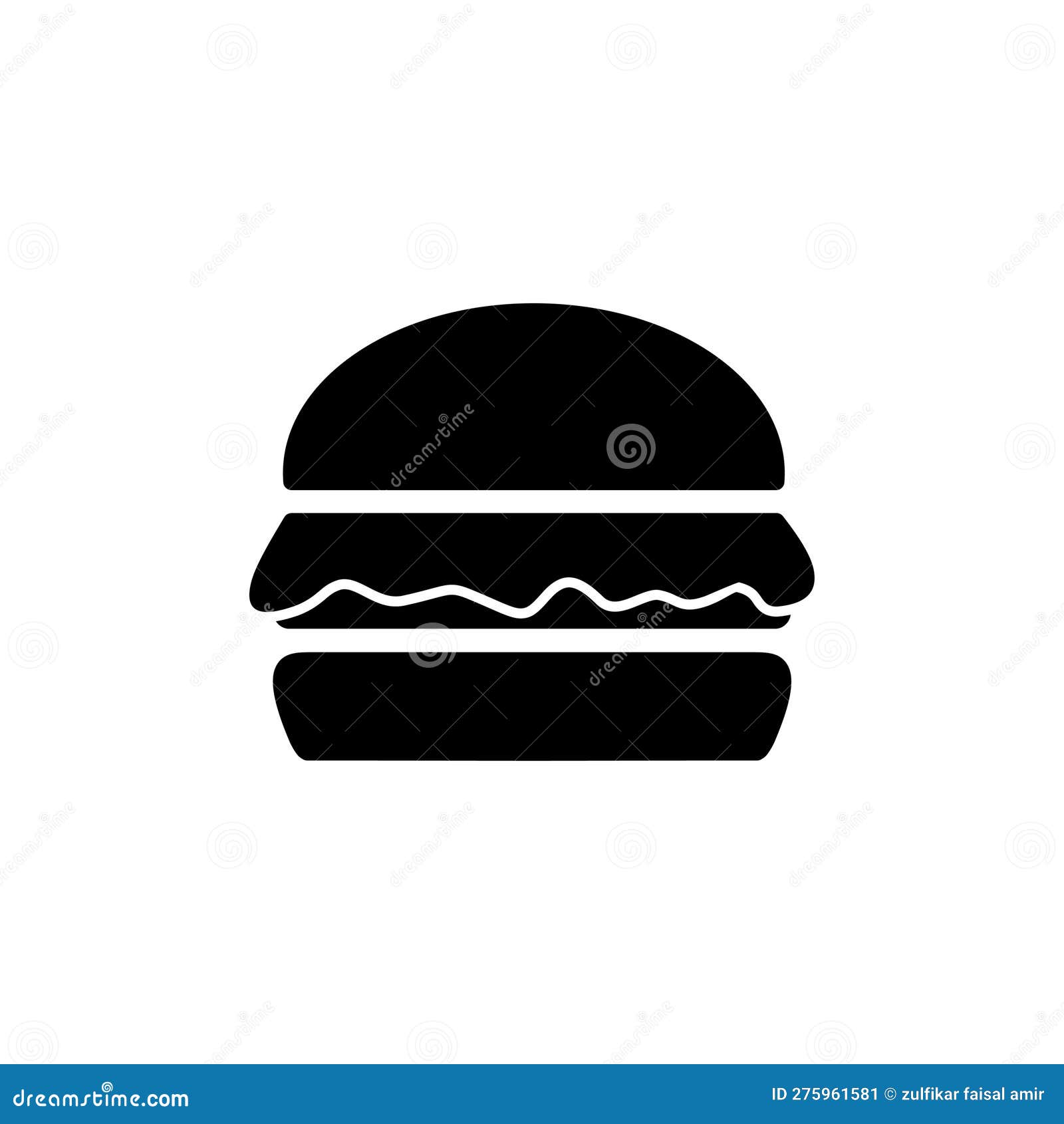 Burger Icon . Hamburger Logo Icon. Fast Food Icon Stock Vector ...