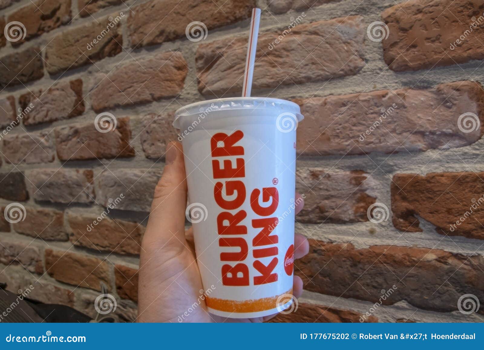 Burger King Drink at Amsterdam the Netherlands 2019 Editorial ...
