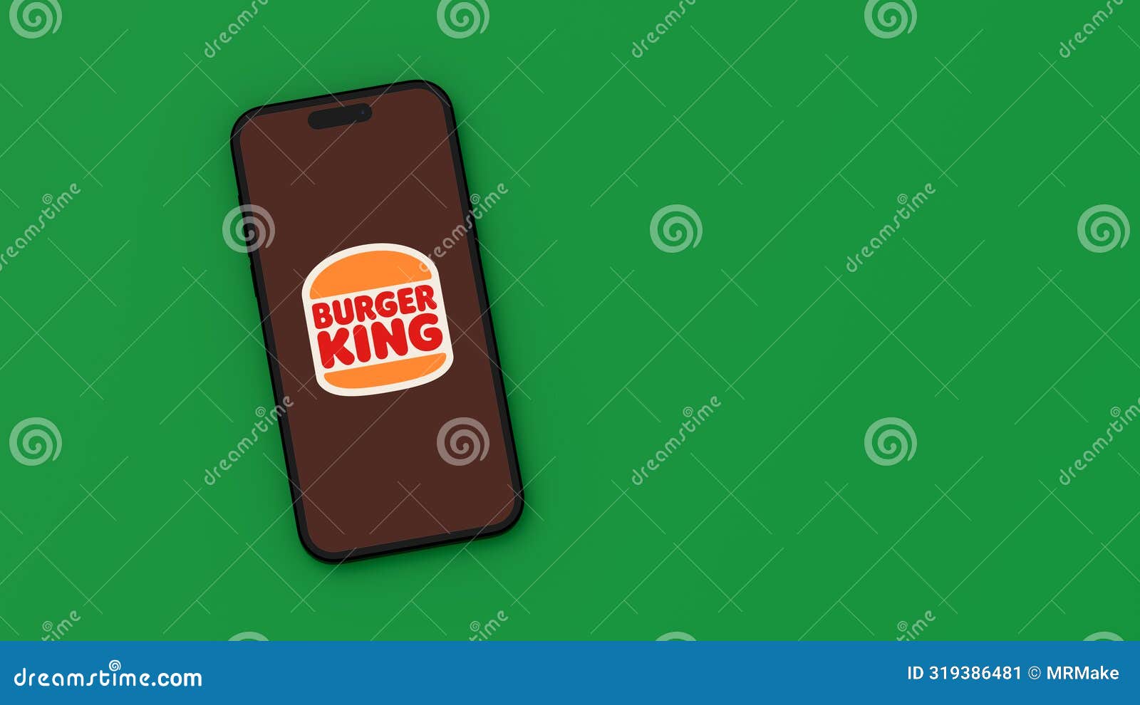 Burger King App Icon Spotlighted On Black Background Editorial Image ...