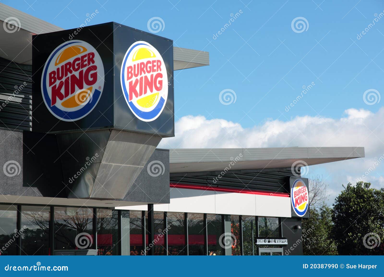 Burger King Restaurant Frontage with Sign Editorial Image - Image of ...