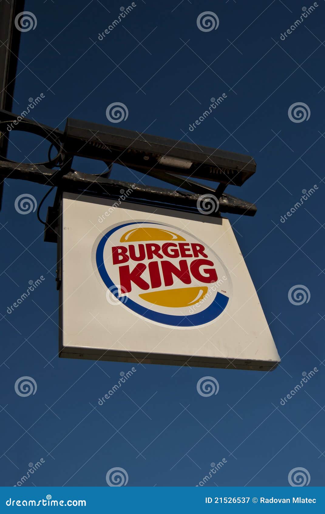 Burger King sign editorial photography. Image of blue - 21526537
