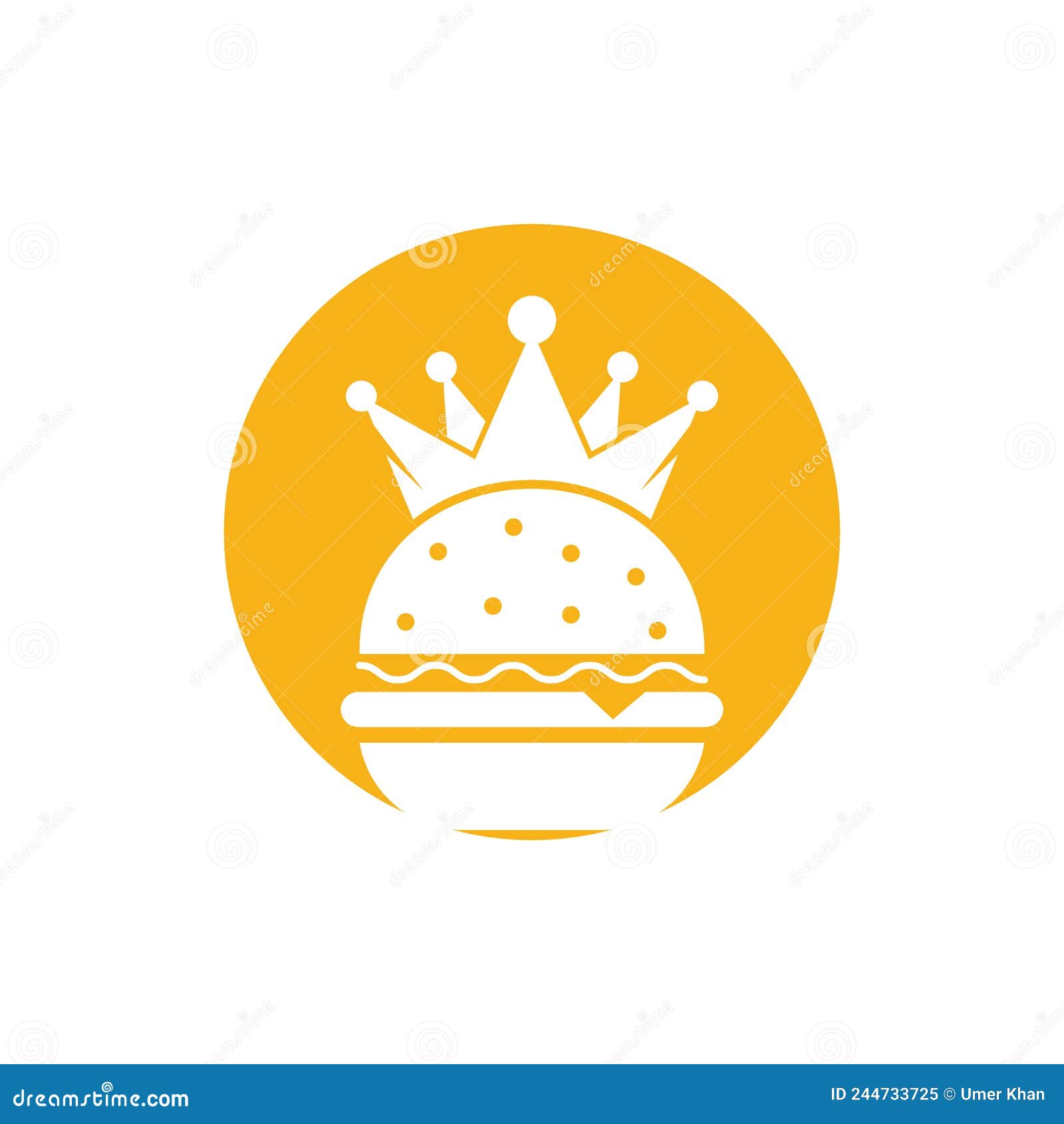 Burger King Vector Logo Design. Stock Vector - Illustration of cheese ...