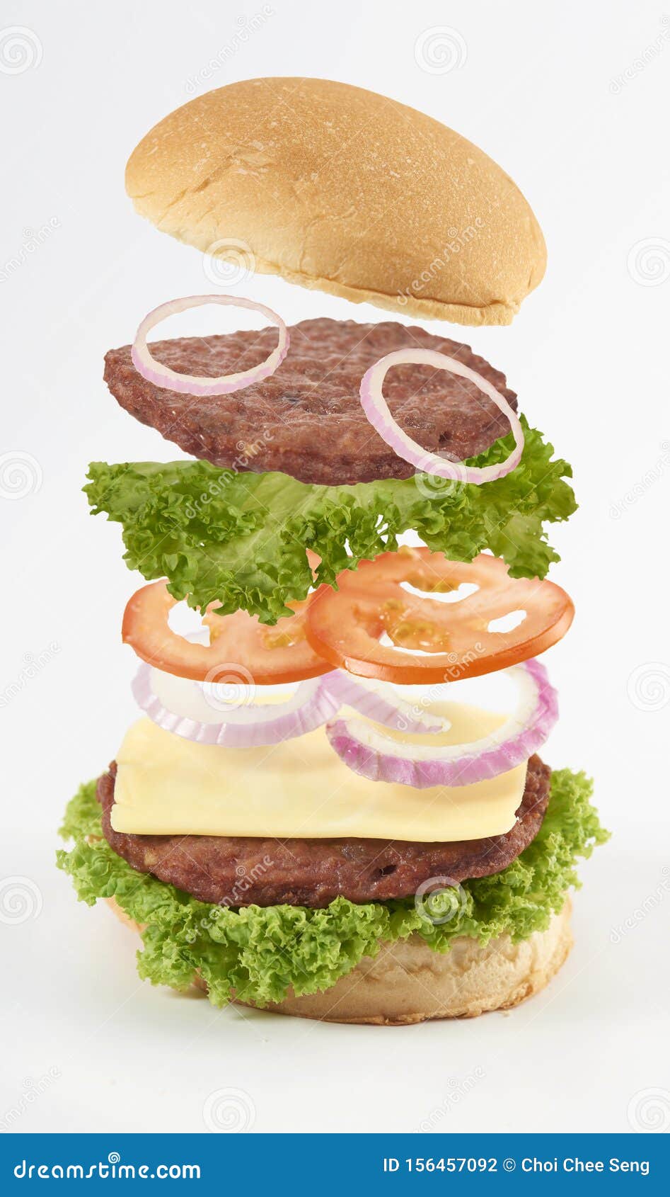 Burger Breakdown Build It Your Way Stock Photography | CartoonDealer ...