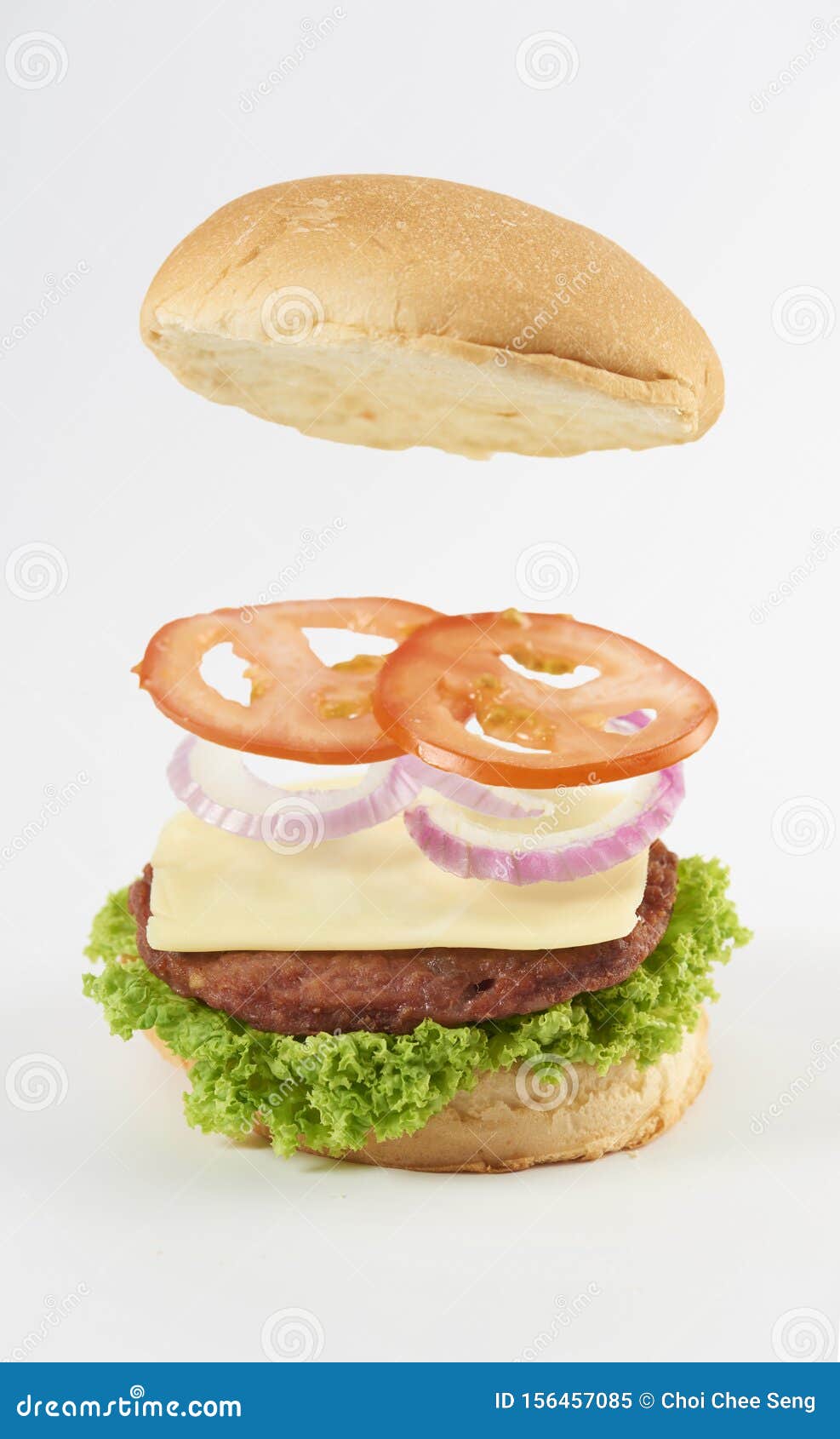 Burger Layer with Empty Space Stock Image - Image of burger, breakdown ...
