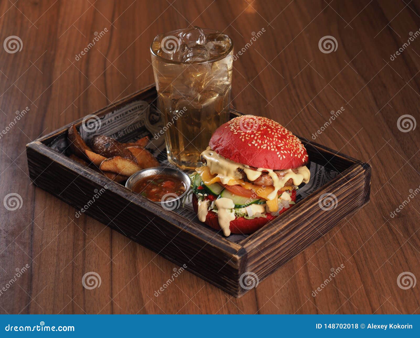 Burger and lemonade stock photo. Image of chicken, burgers - 148702018