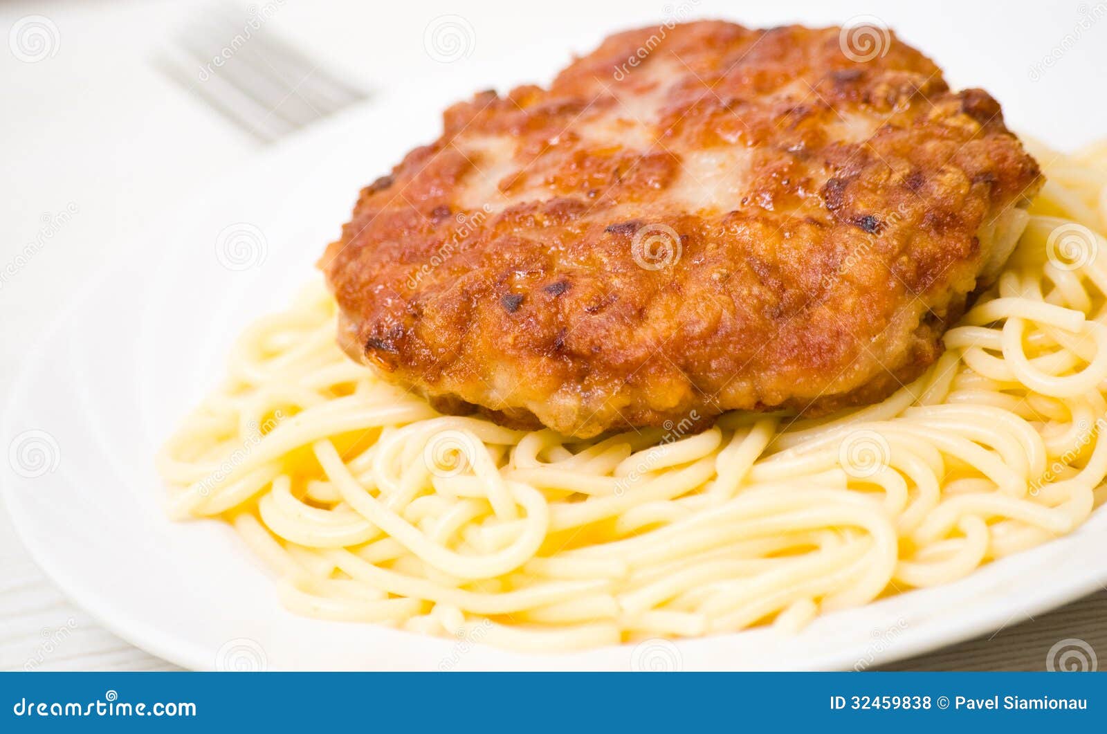 Burger with pasta stock photo. Image of food, homemade - 32459838