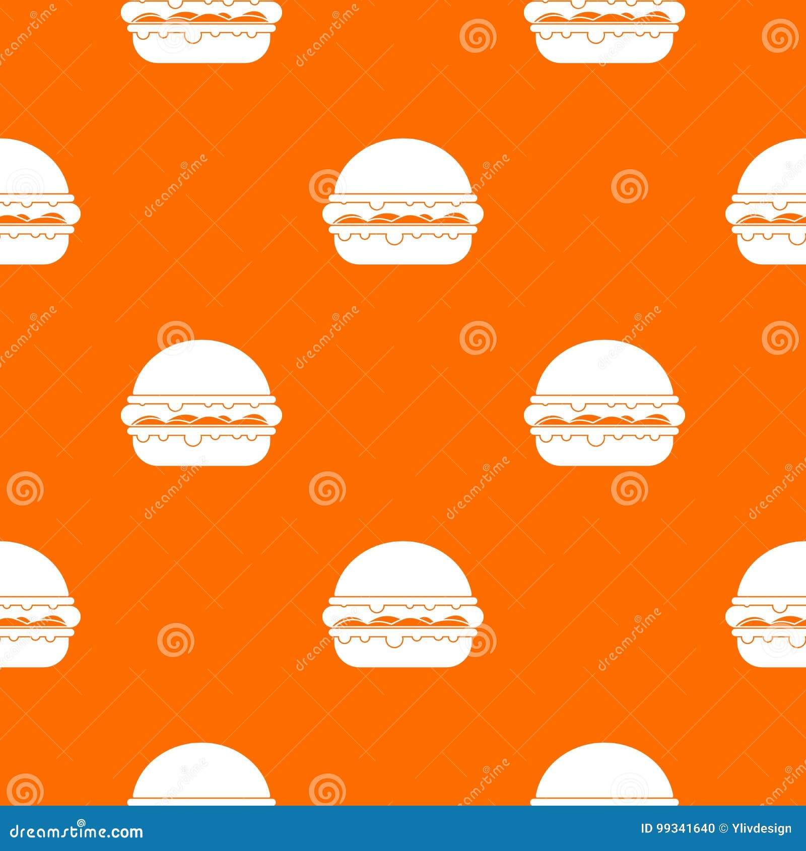 Burger pattern seamless stock vector. Illustration of eating - 99341640