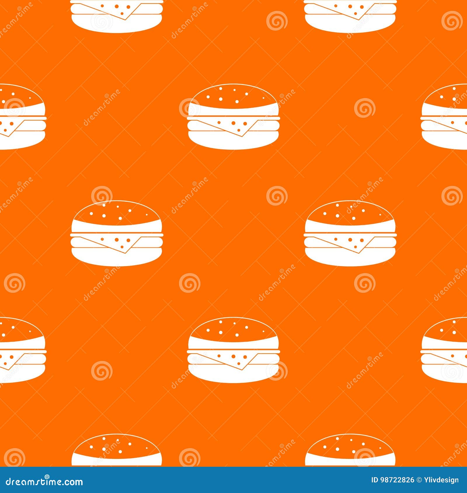 Burger pattern seamless stock vector. Illustration of cheddar - 98722826