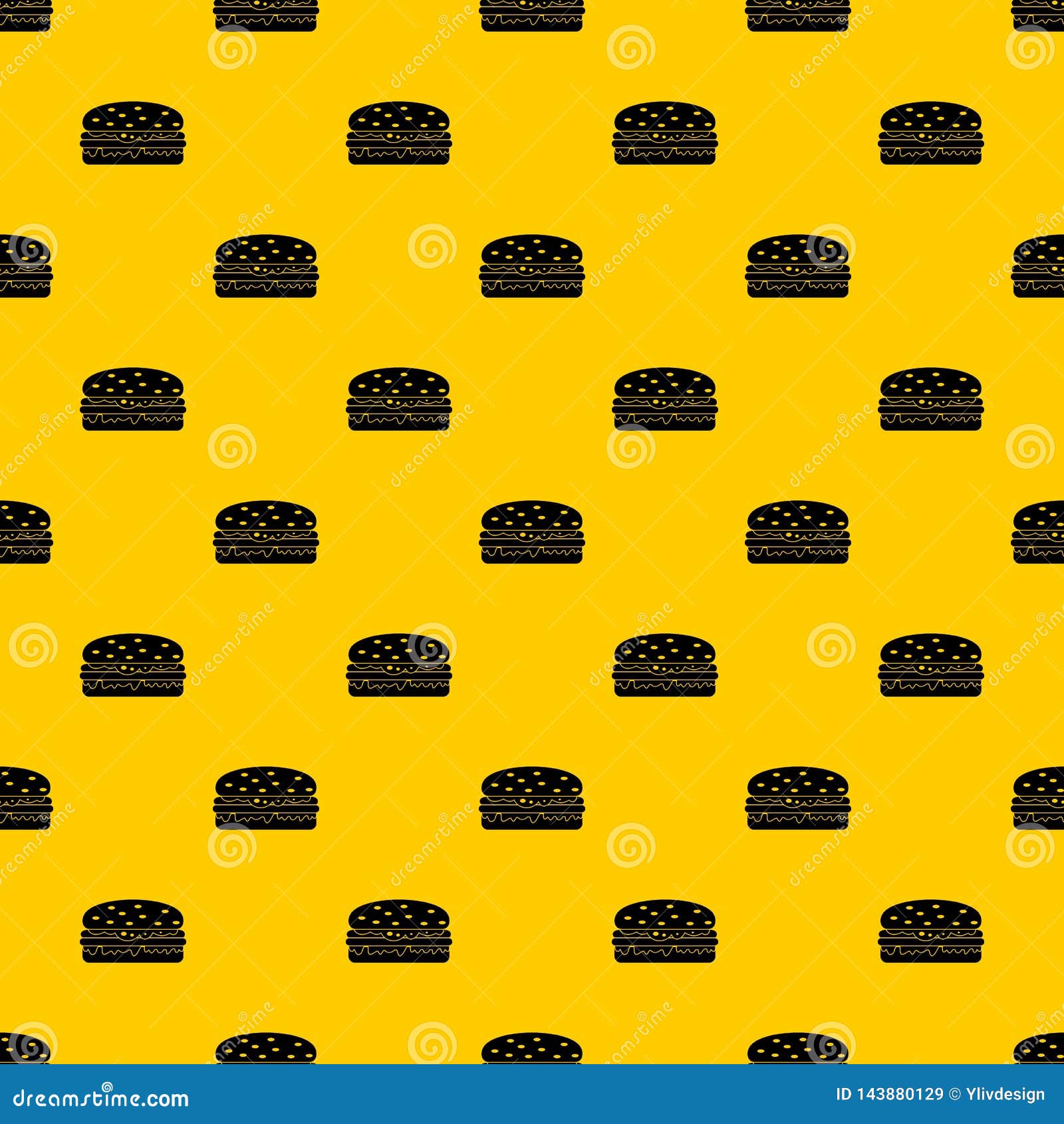 Burger pattern vector stock vector. Illustration of cuisine - 143880129