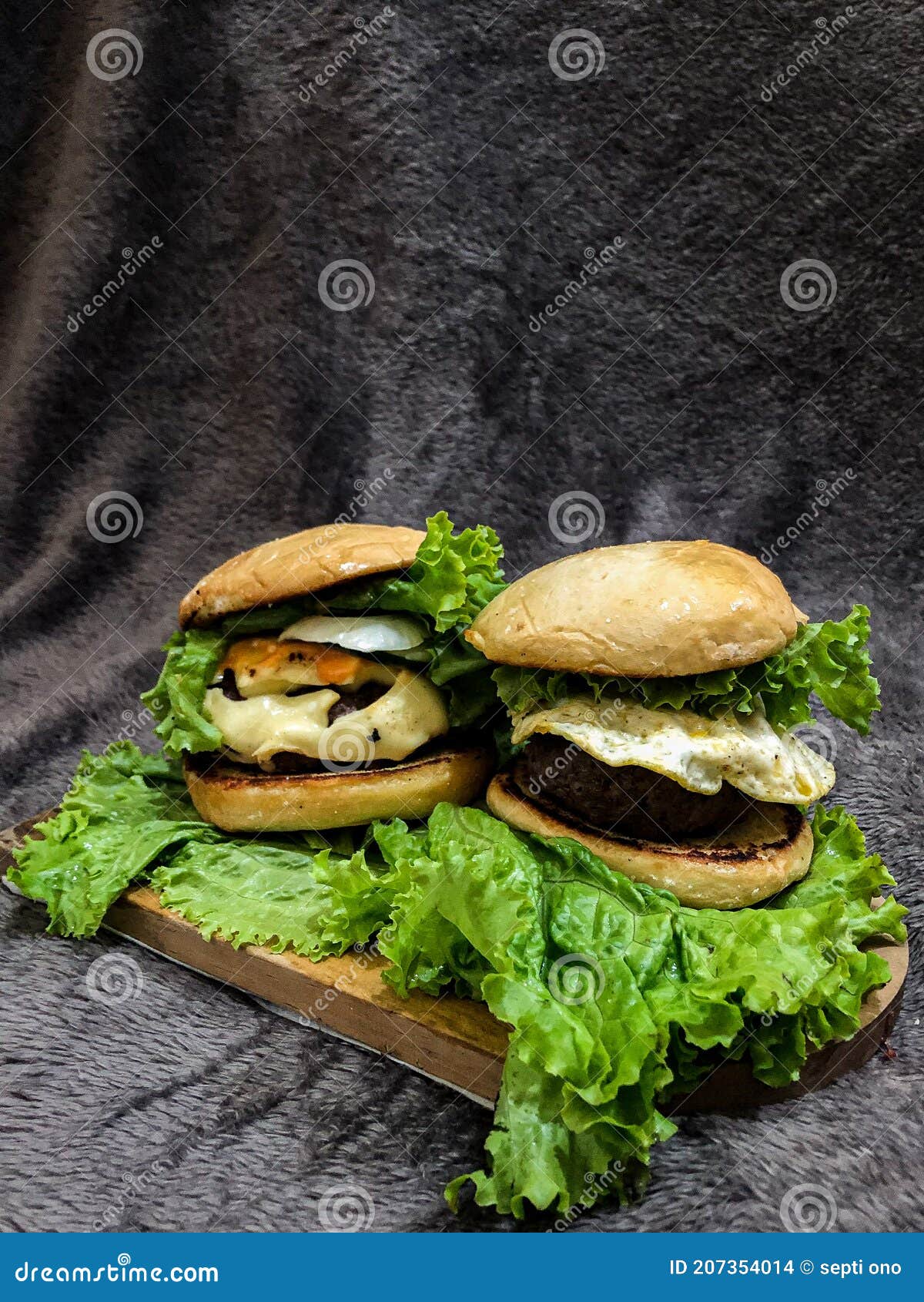 Burger stock photo. Image of ingredients, cooked, home - 207354014