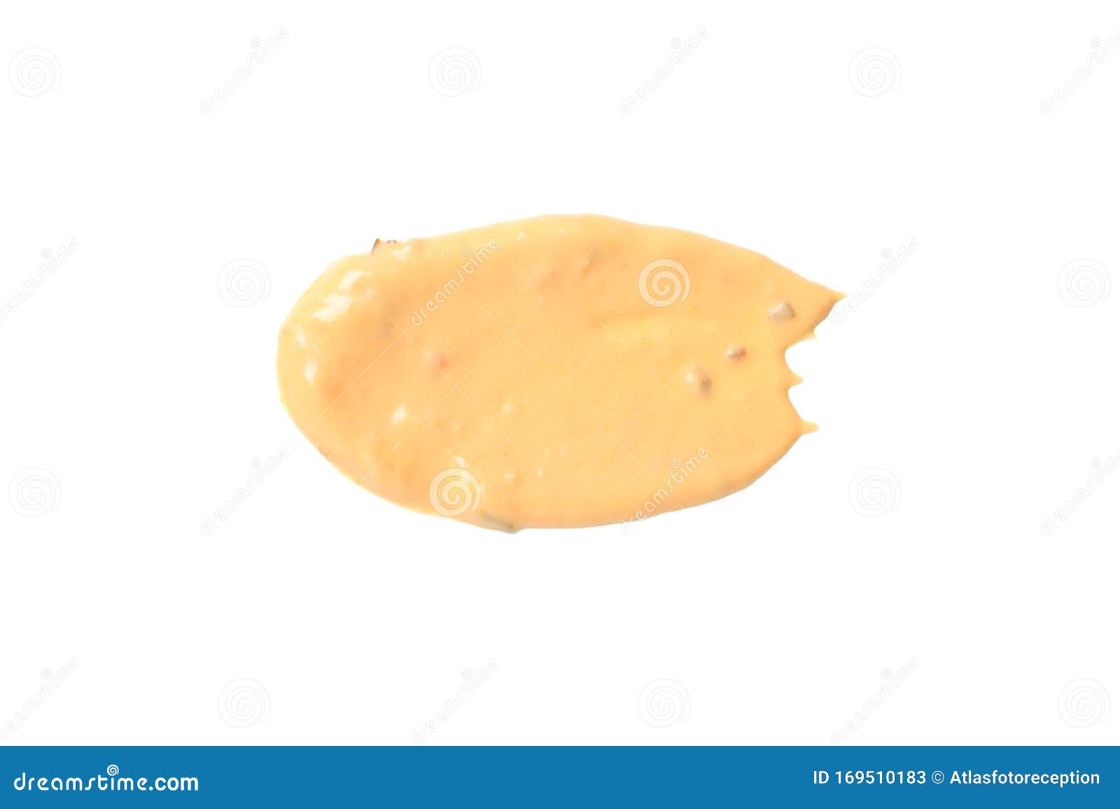 Burger Sauce Spot Isolated on Background, Top View Stock Image - Image ...