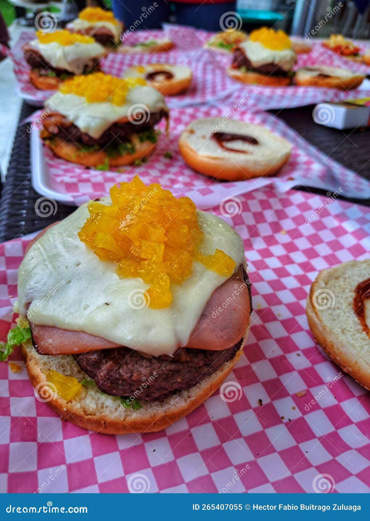 Burger special food stock image. Image of cuisine, dessert - 265407055