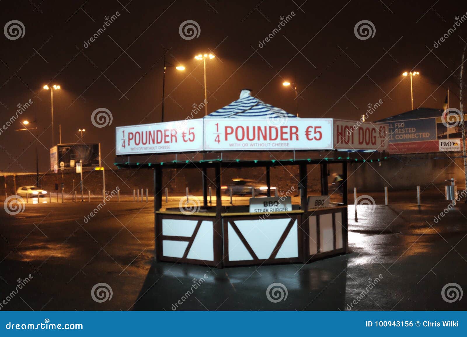 Burger stall editorial photo. Image of market, light - 100943156