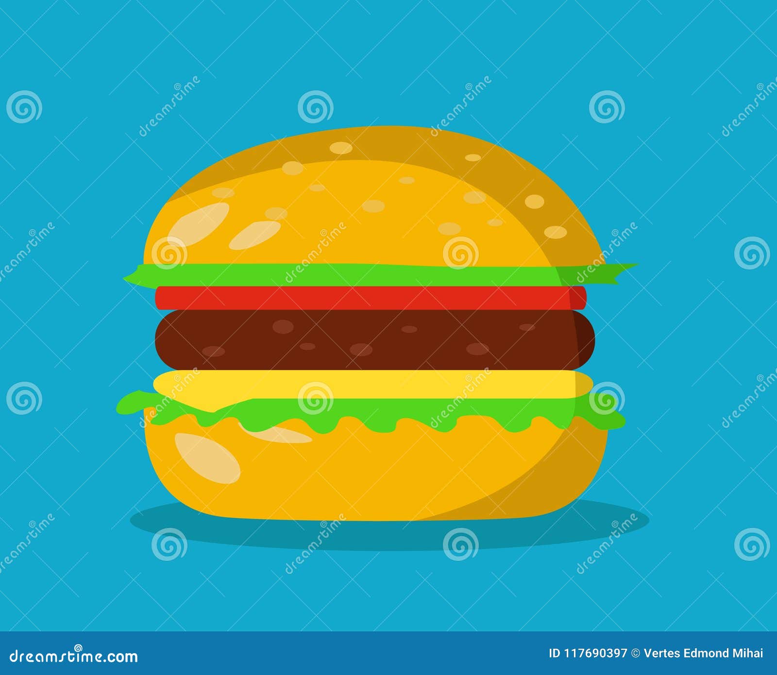 Burger Symbol Hamburger Icon Design Stock Vector - Illustration of icon ...