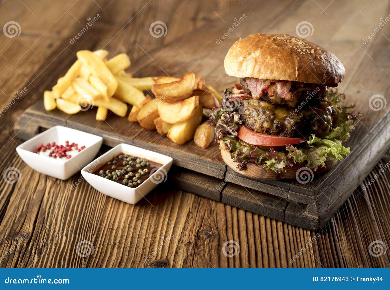Burger stock image. Image of drink, additions, lunch - 82176943