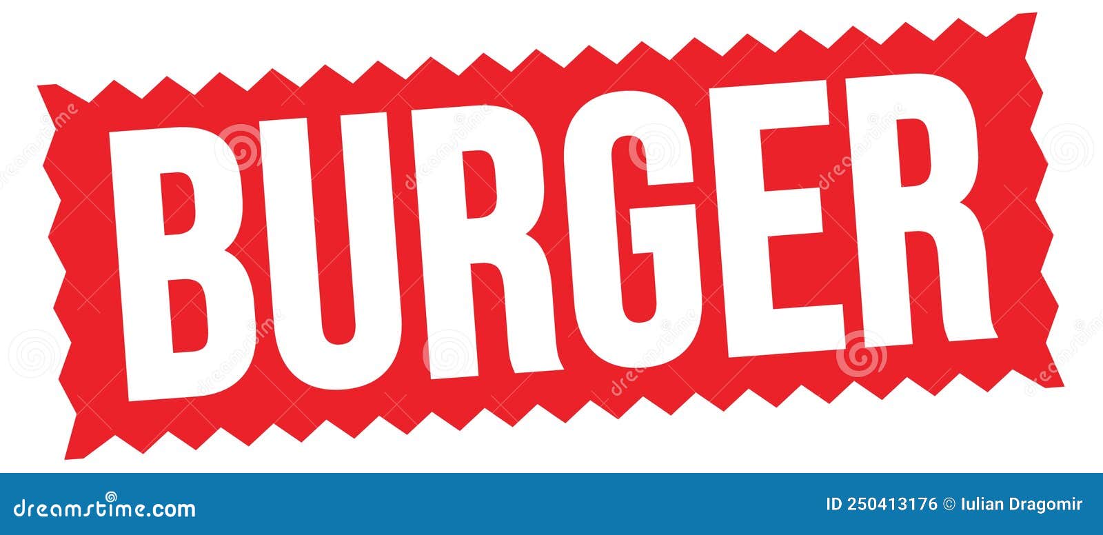 BURGER Text Written on Red Stamp Sign Stock Illustration - Illustration ...