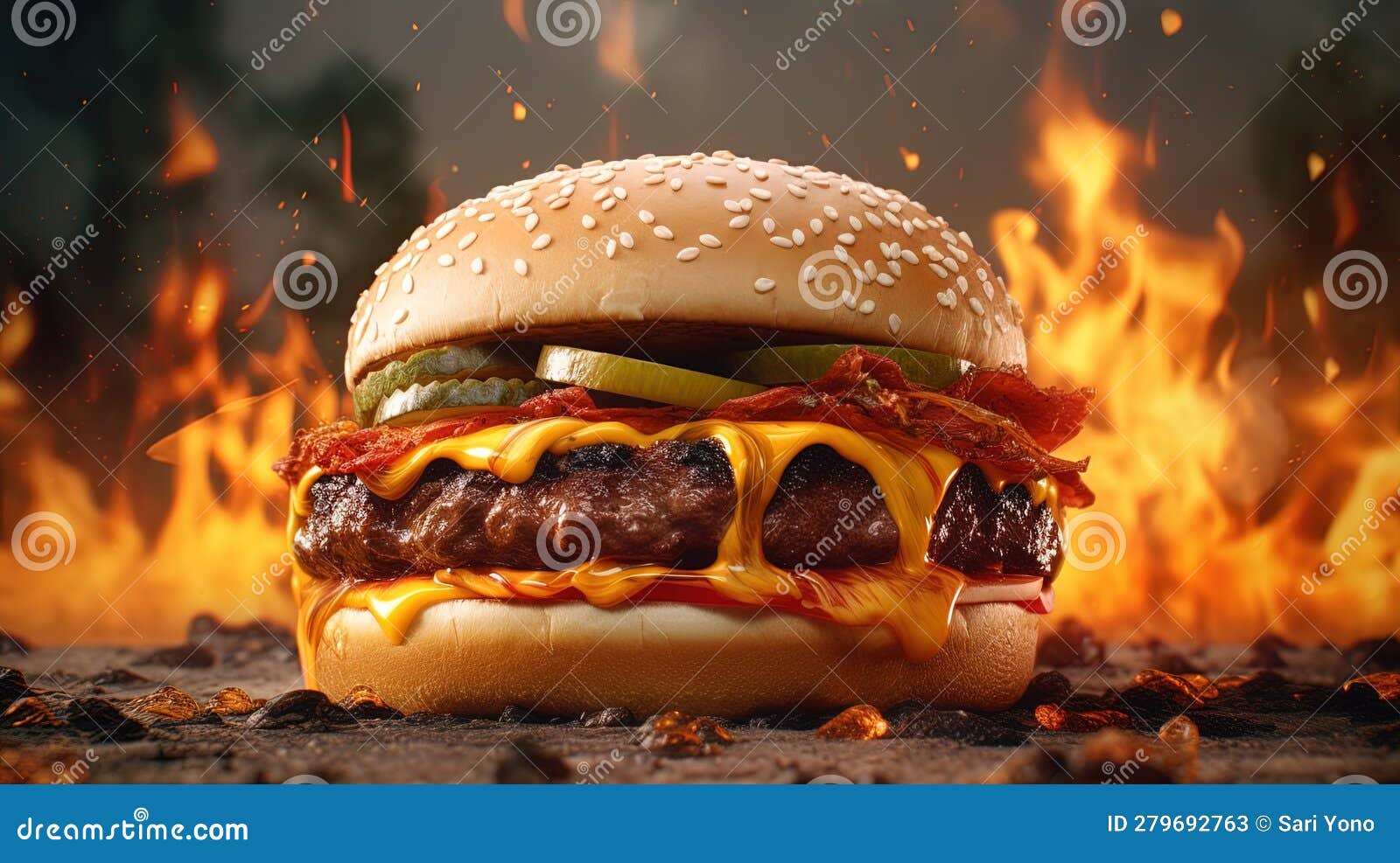 Burger, Ultra Detailed, Super Definition, Super Realistic Stock ...