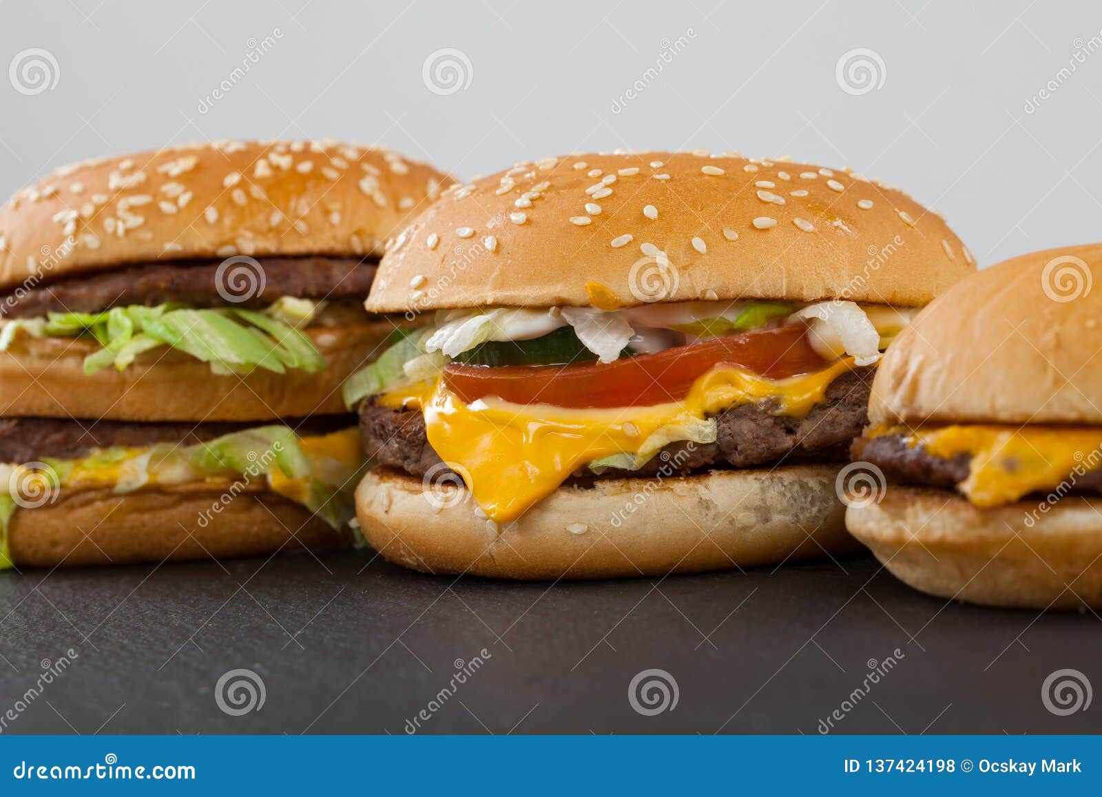 Burger variations stock photo. Image of lettuce, collection - 137424198