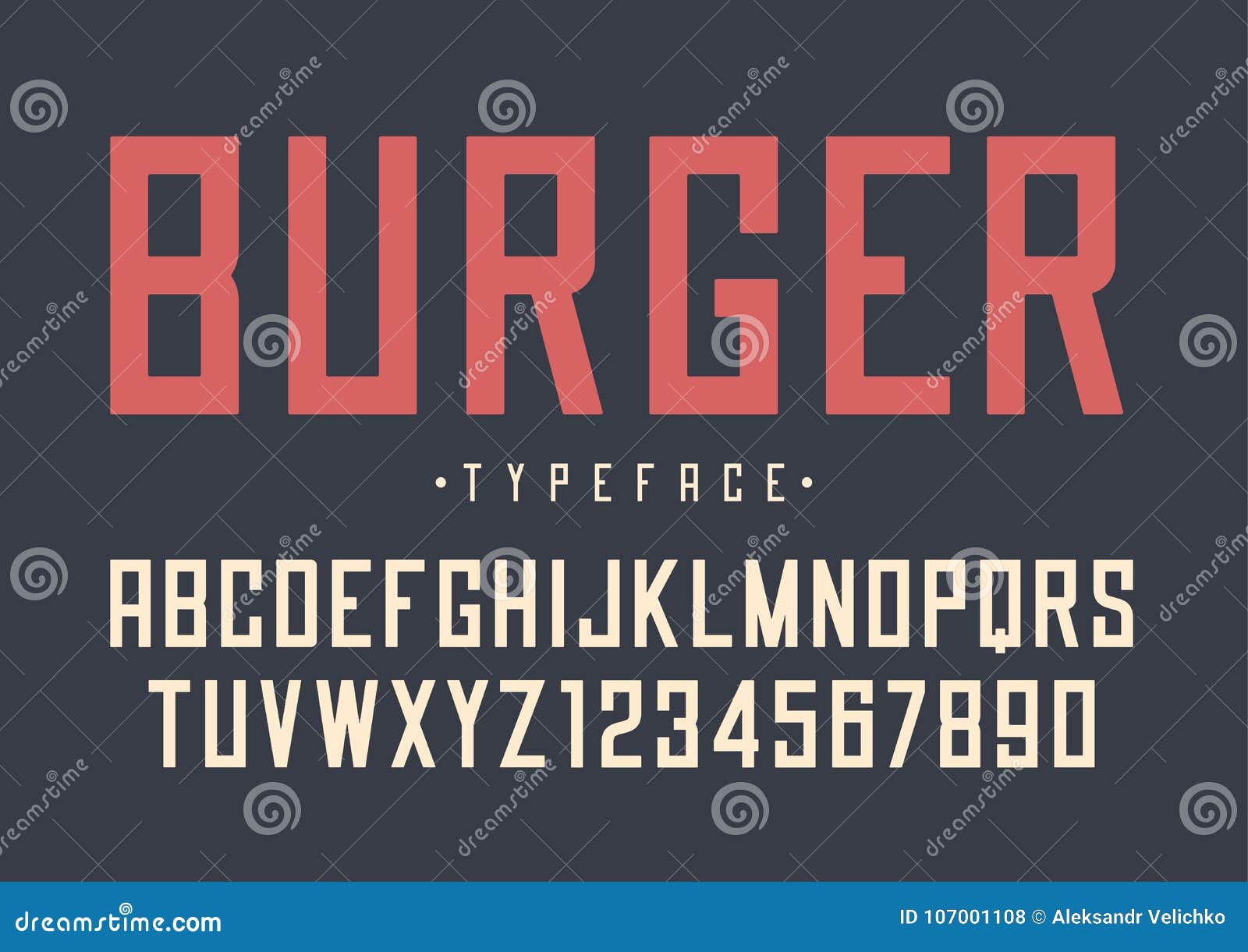 Burger Font Lettering Food Logo Cartoon Vector | CartoonDealer.com ...