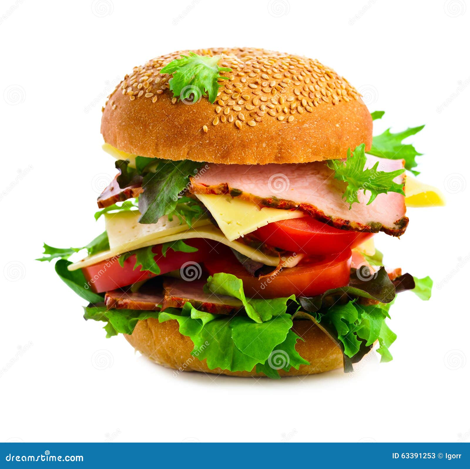 Burger on white background stock image. Image of fast - 63391253