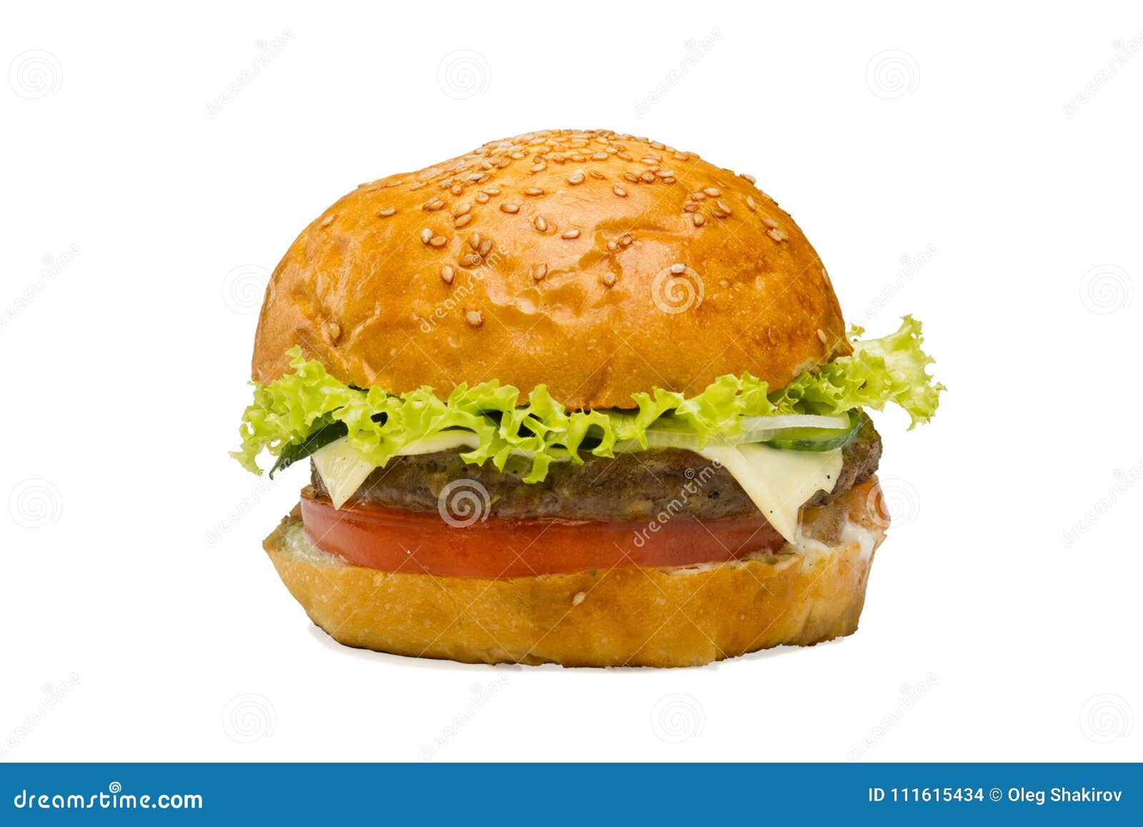Burger on white background stock photo. Image of beef - 111615434