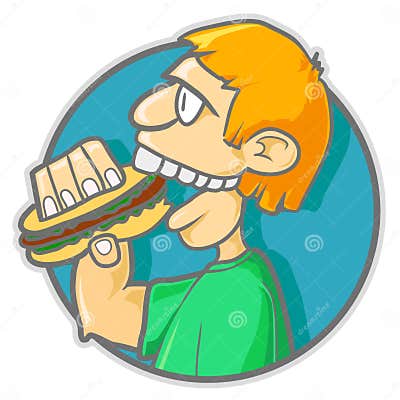 Burgerman stock vector. Illustration of food, vector, isolated - 7927056