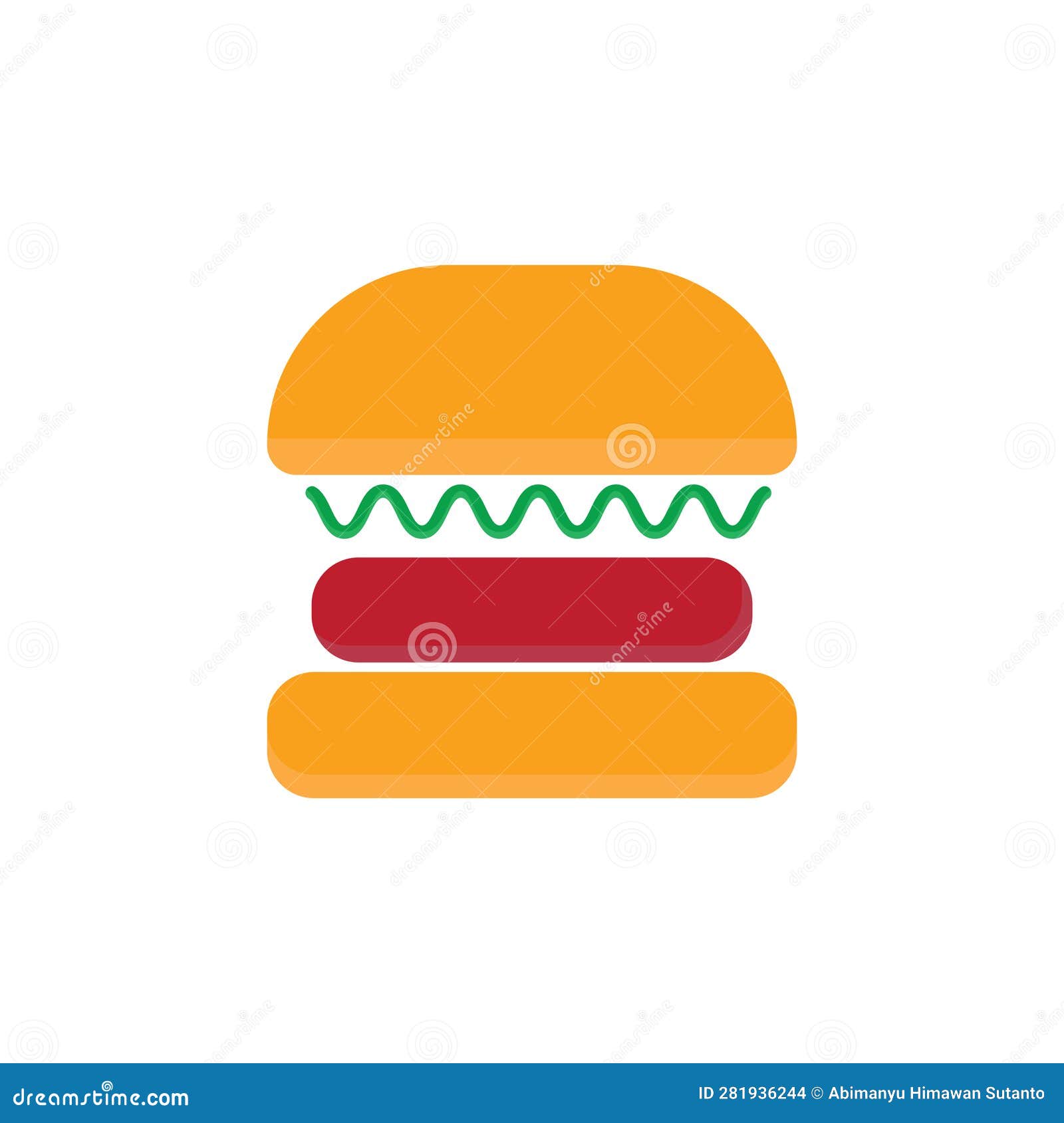 Burgers icon vector stock vector. Illustration of calorie - 281936244