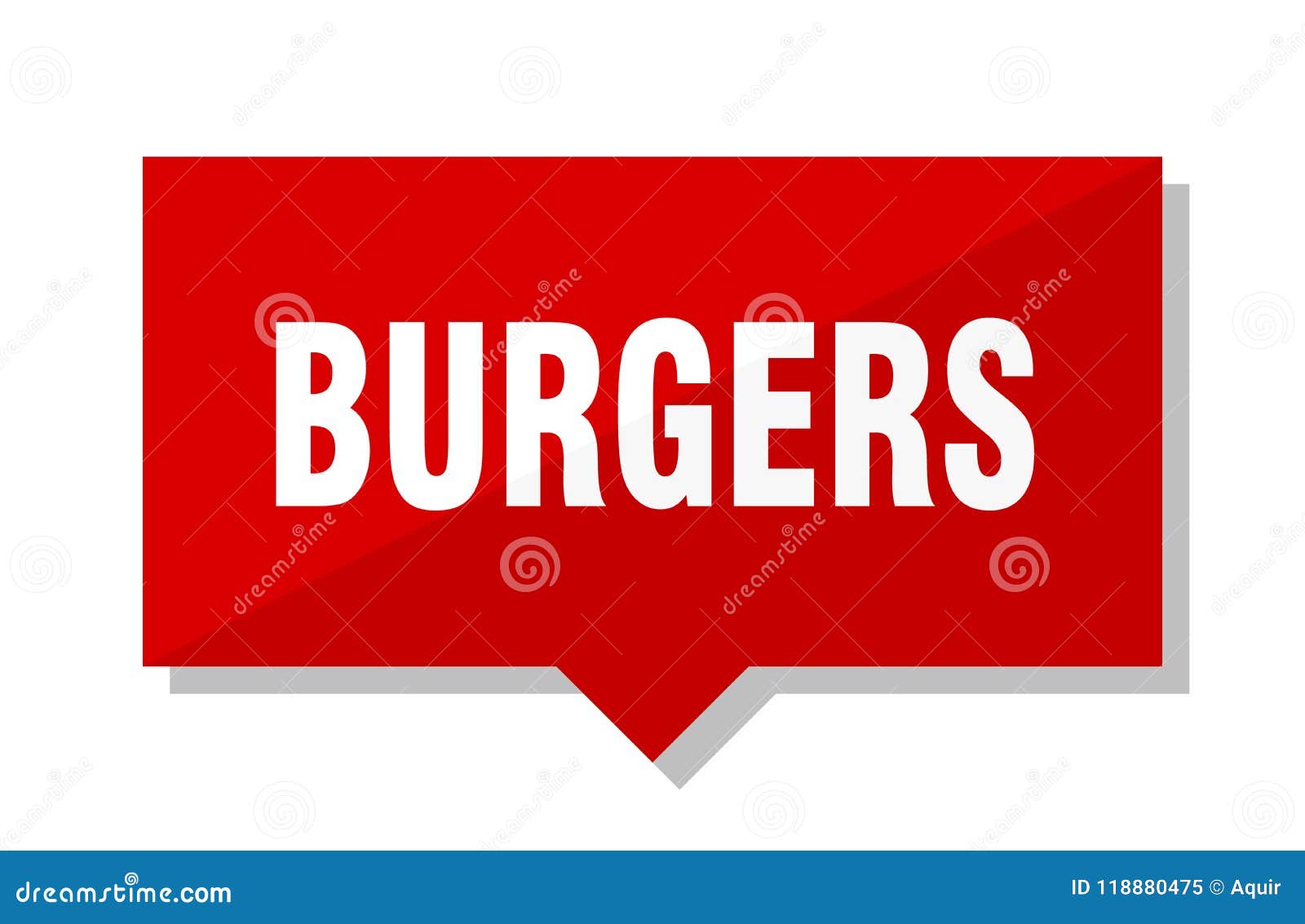 Burgers price tag stock vector. Illustration of note - 118880475